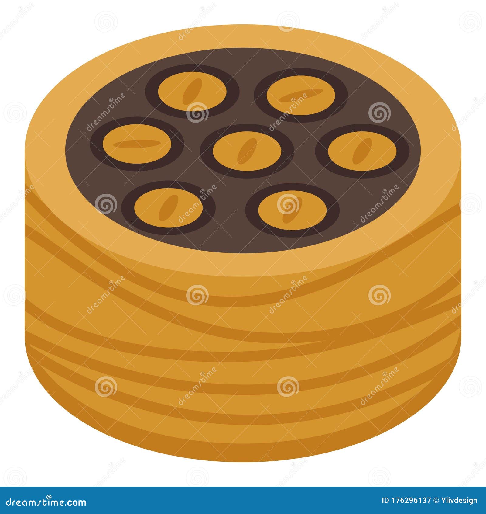 Tasty Baklava Icon, Isometric Style Stock Vector - Illustration of ...
