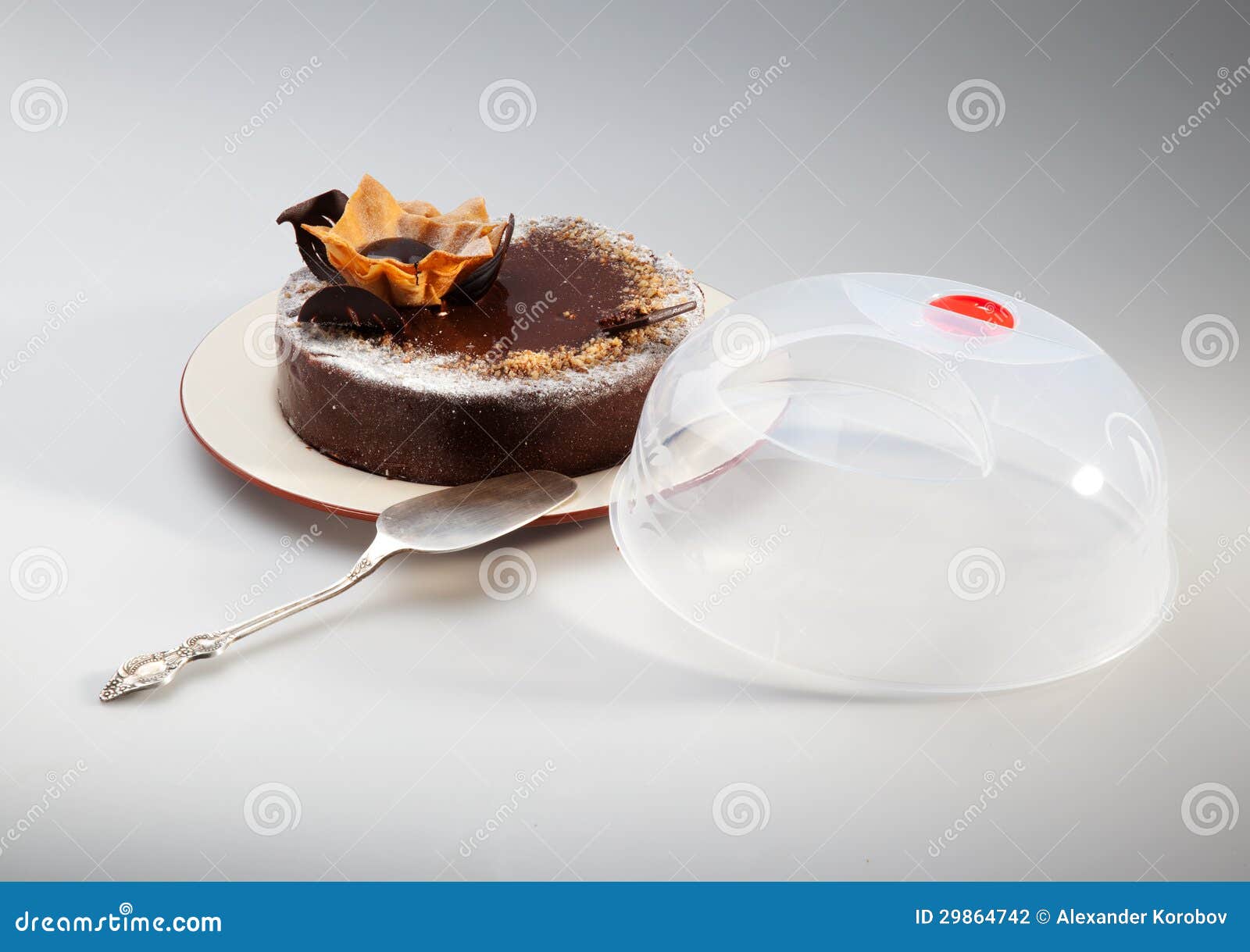 Cake on dish stock photo. Image of frosting, cake, birthday - 29864742