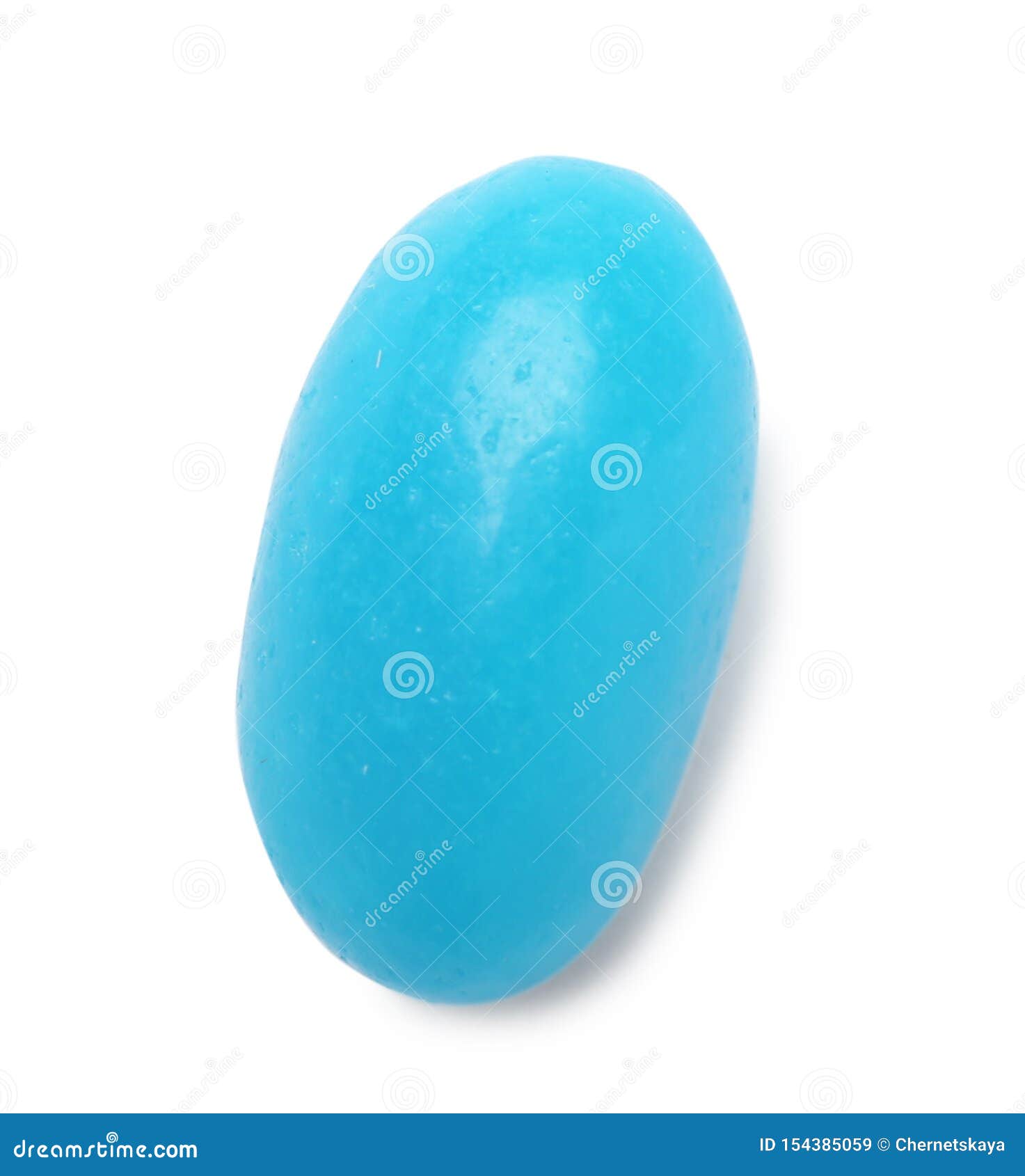 Tasty Blue Jelly Bean on White Stock Image - Image of natural, flavor ...