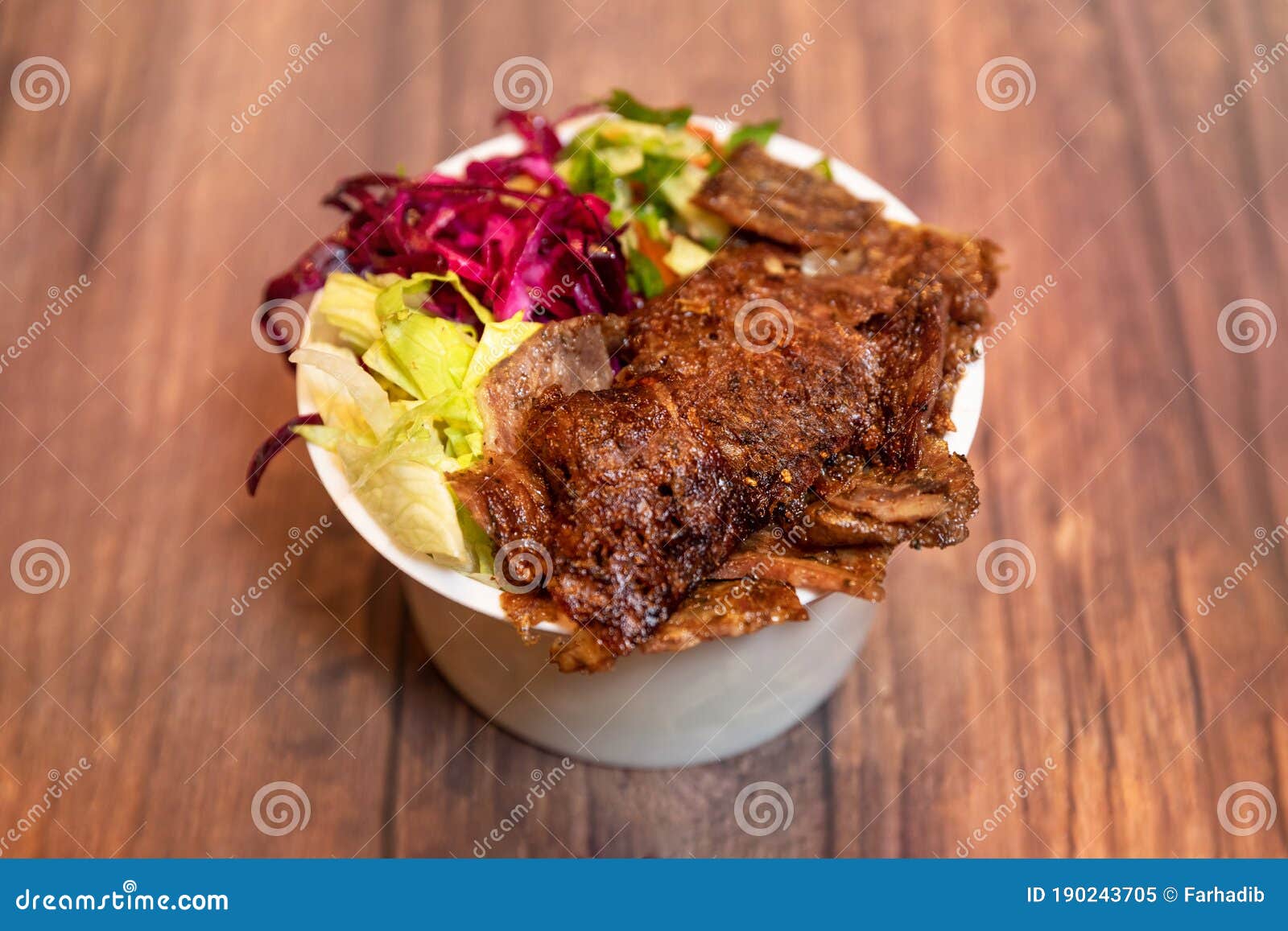 Tasty box kebab doner stock image. Image of kebab, cooking - 190243705