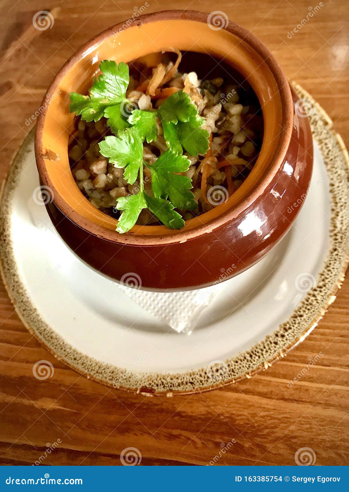 Tasty Breakfast in a Pot from the Oven Stock Photo - Image of healthy ...