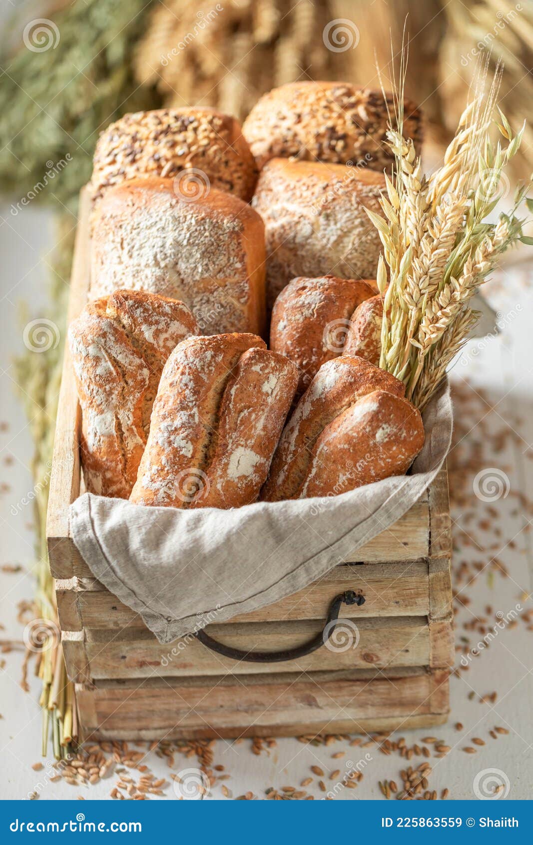 Tasty Buns Made of Wheat Grains. Made of Wheat Stock Image - Image of ...
