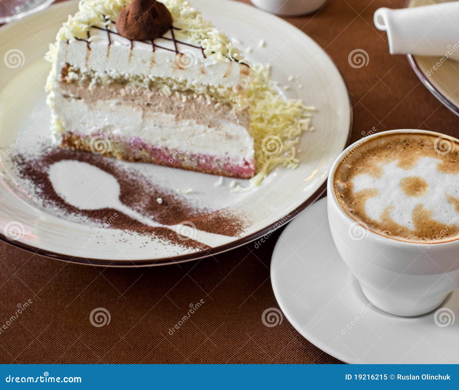 Tasty cake stock image. Image of foam, cool, breakfast - 19216215