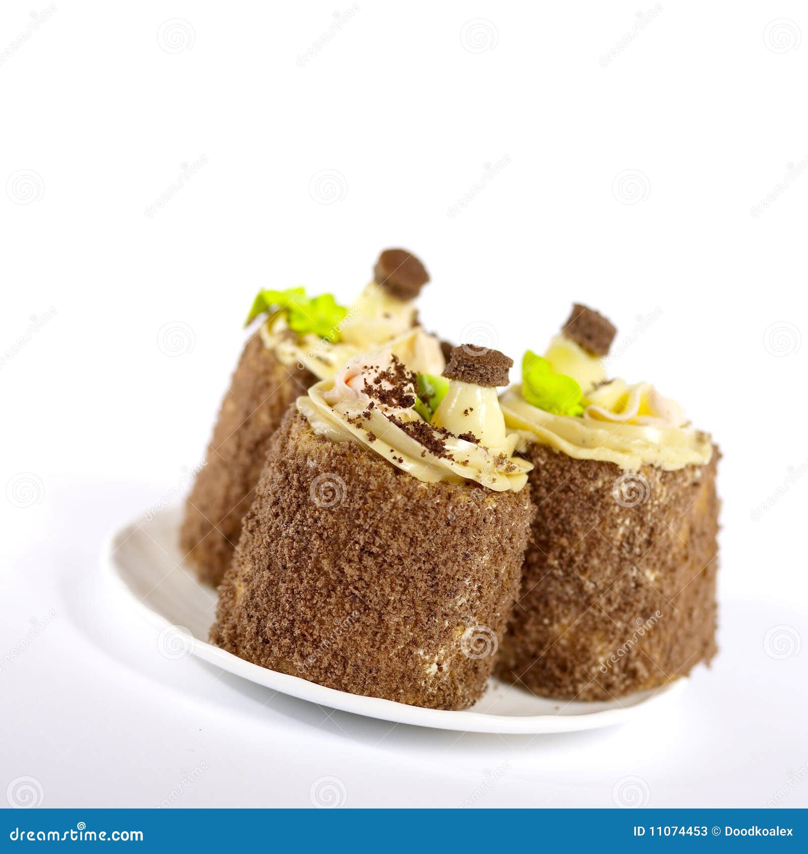 Tasty cakes stock image. Image of fresh, plate, gourmet - 11074453