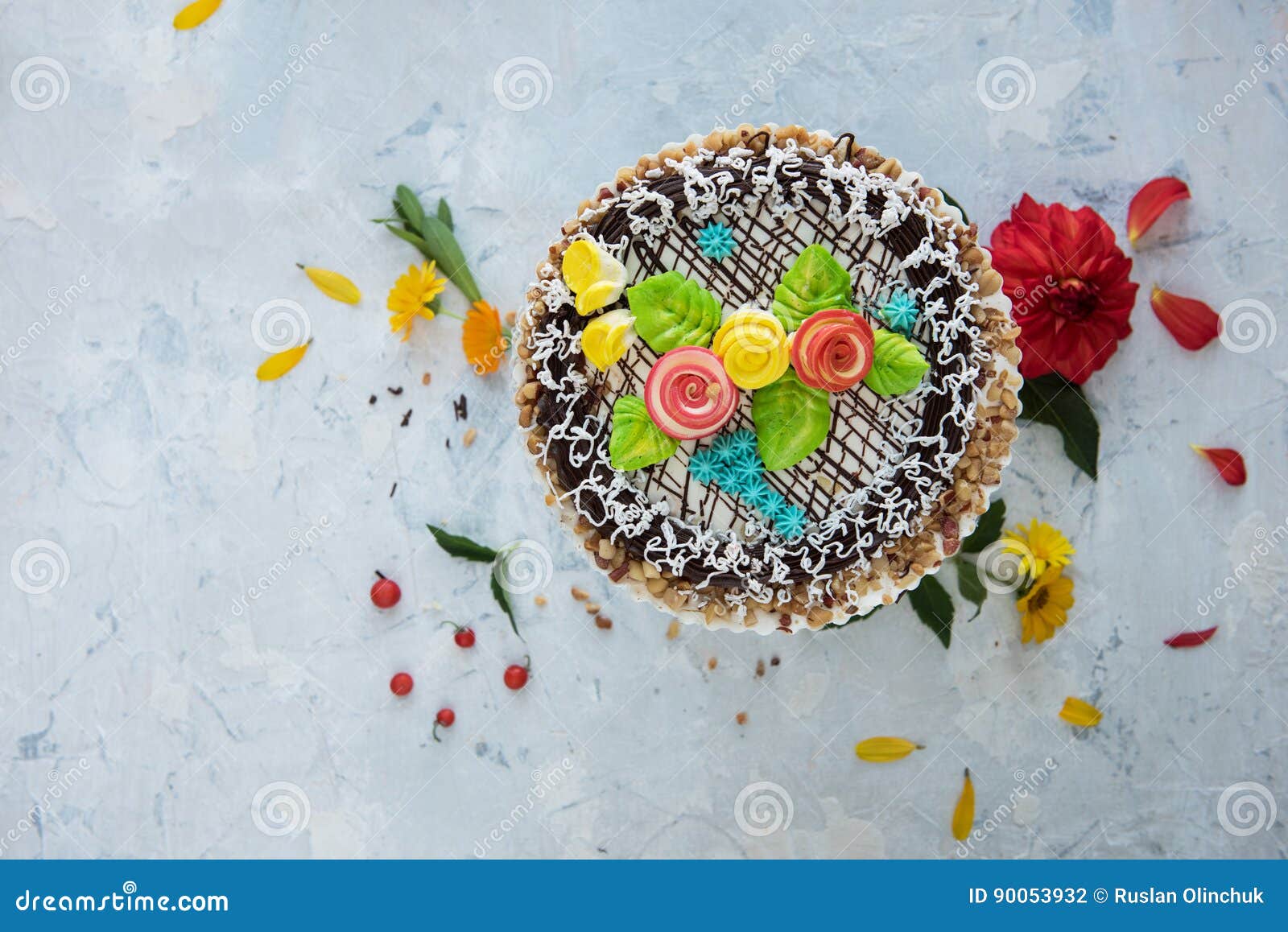 Tasty cakes composition stock photo. Image of gradient - 90053932