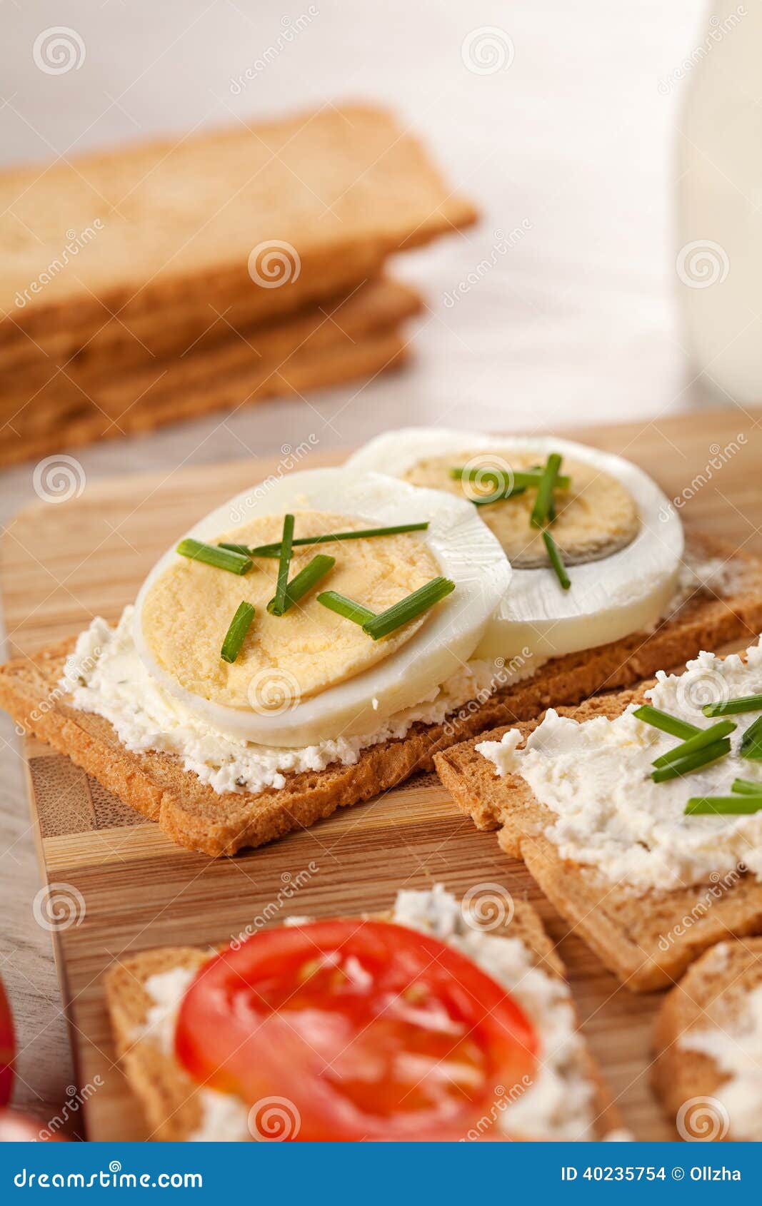Tasty Canapes Breakfast Snack Meal Stock Photo - Image of sandwich ...