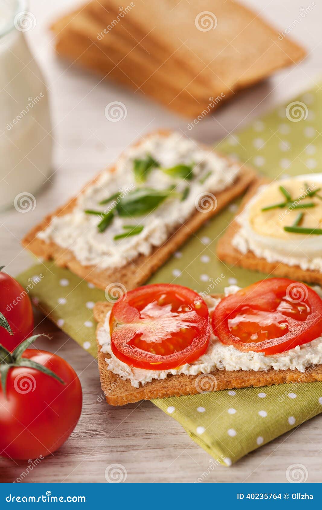 Tasty Canapes Breakfast Snack Meal Stock Photo - Image of smoked ...