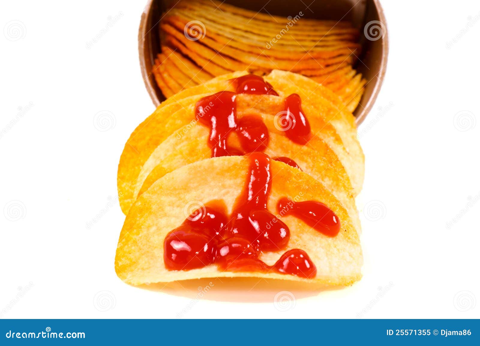 Tasty chips stock image. Image of pepper, diet, party - 25571355