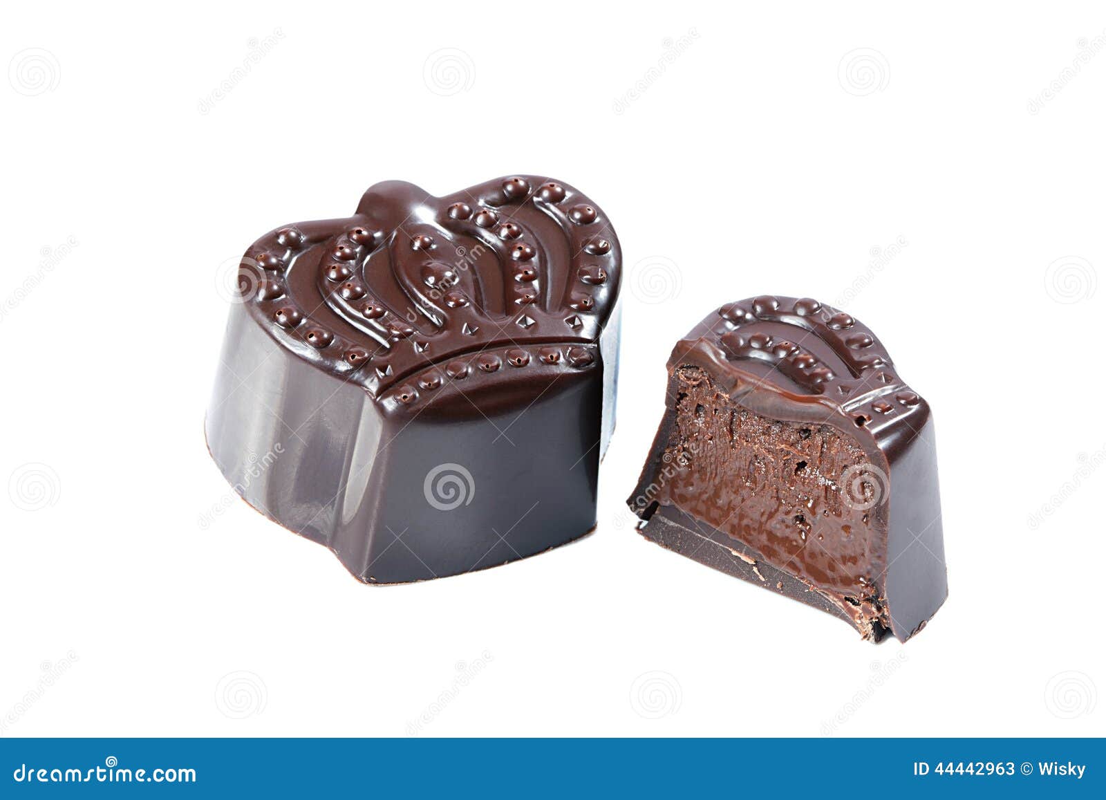 Tasty Chocolate Candy in Form of Crown Stock Image - Image of calorie ...