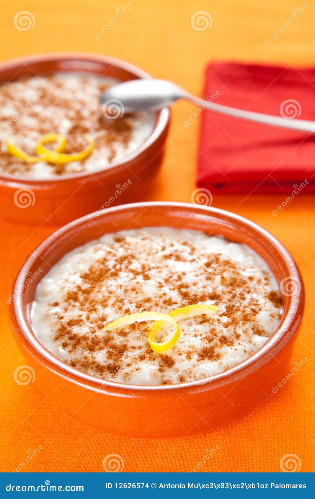 Tasty Cinnamon Rice Pudding Dessert Stock Photo - Image of healthy ...