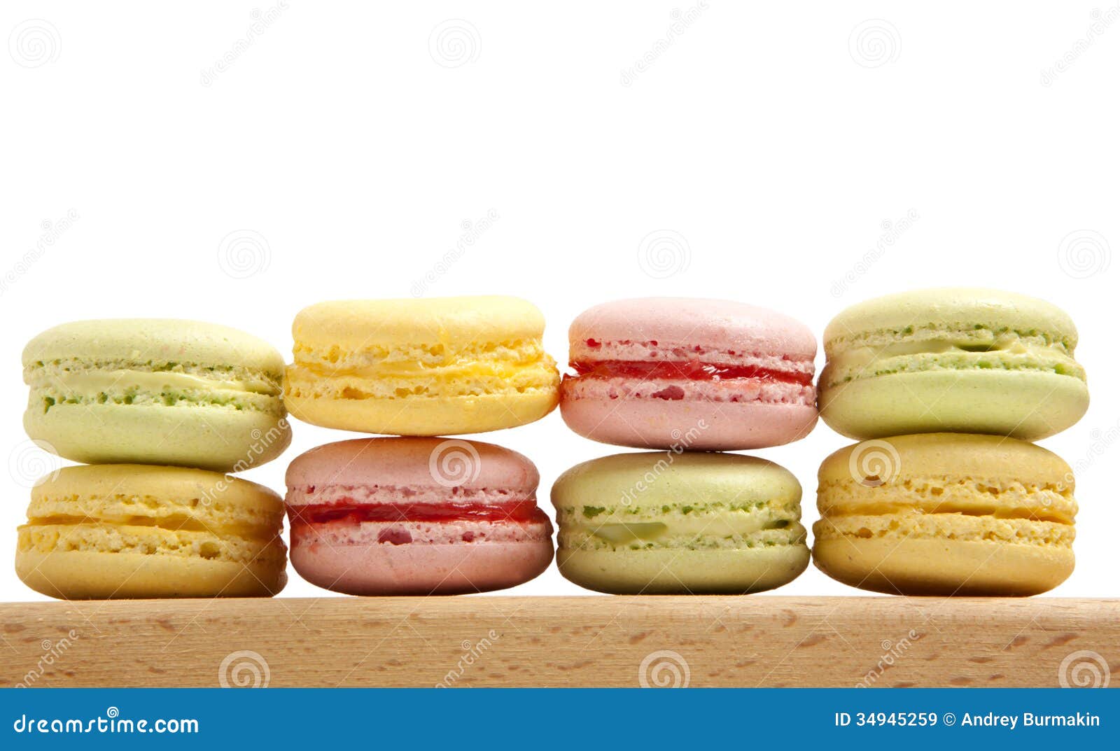 Tasty colorful macaroon stock image. Image of dessert - 34945259