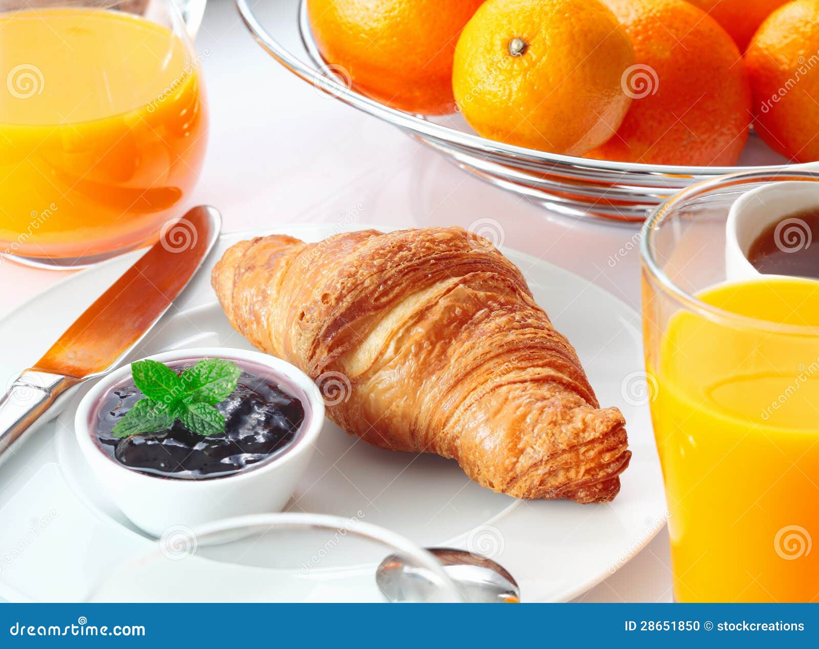 Tasty Continental Breakfast Stock Photo - Image of break, fresh: 28651850