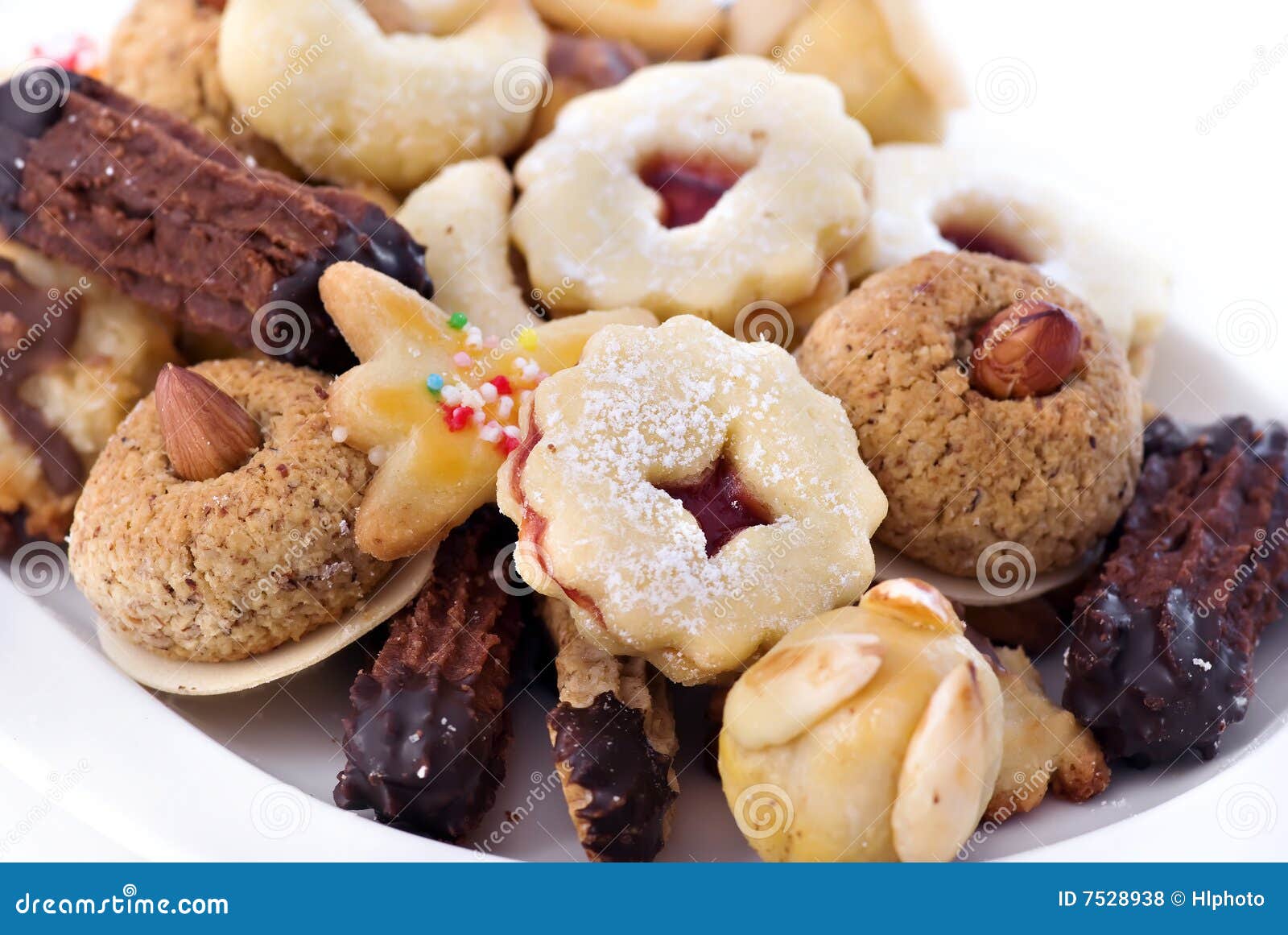 Tasty Cookies stock photo. Image of marzipan, christmas - 7528938