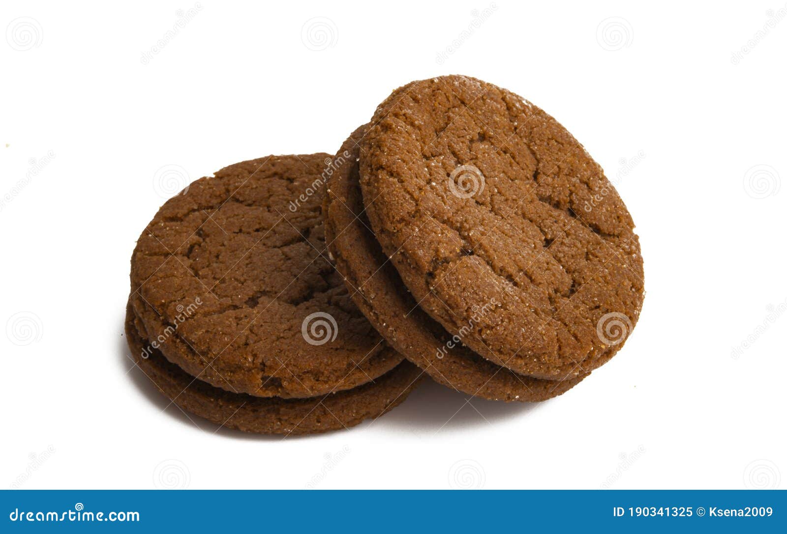 Tasty cookies isolated stock image. Image of round, closeup - 190341325