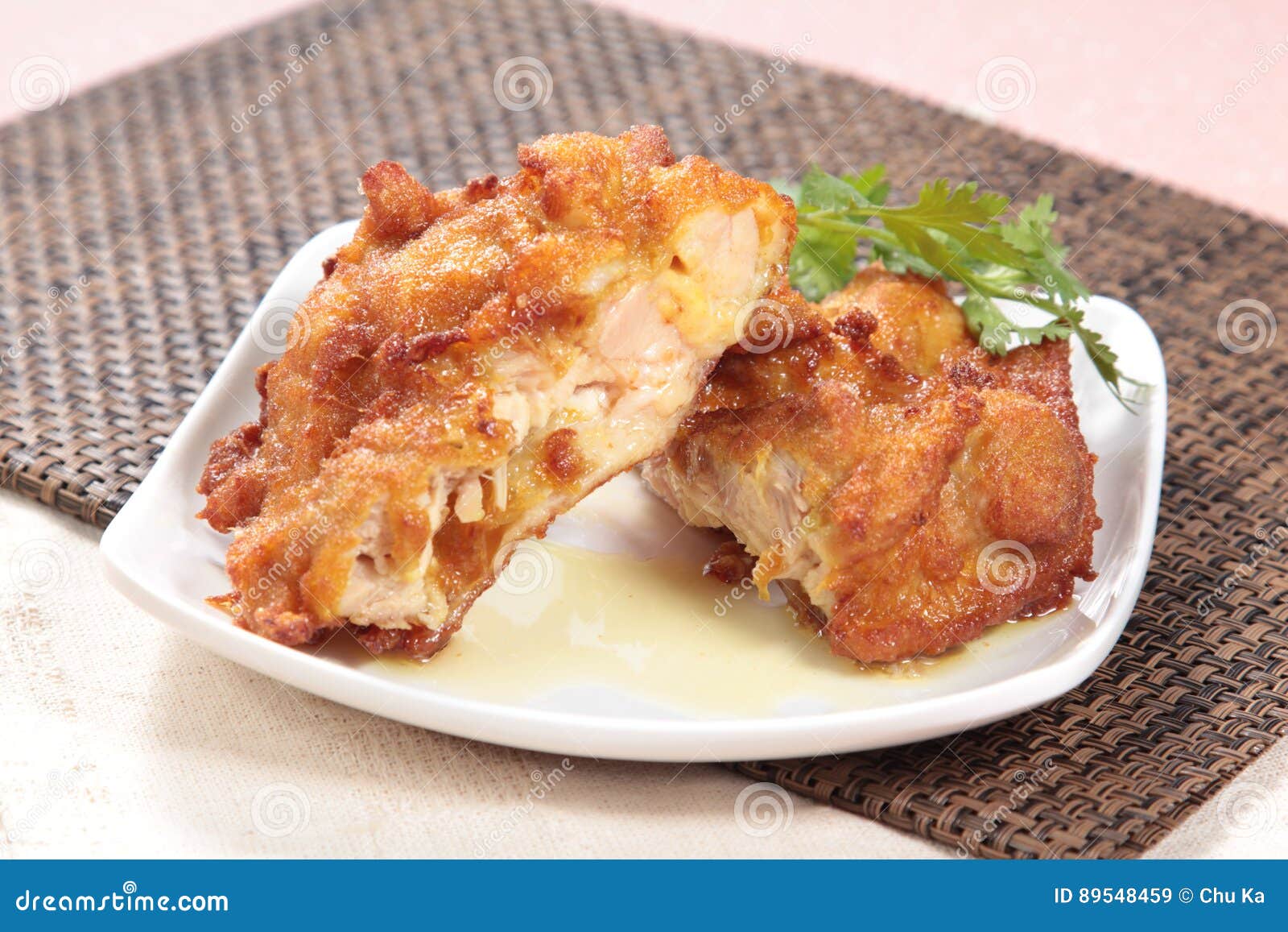A Tasty Cuisine Photo of Deep Fried Chicken Stock Image - Image of ...