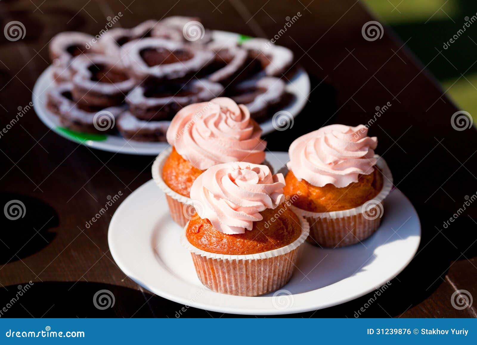 Tasty cupcakes stock photo. Image of birthday, chocolate - 31239876