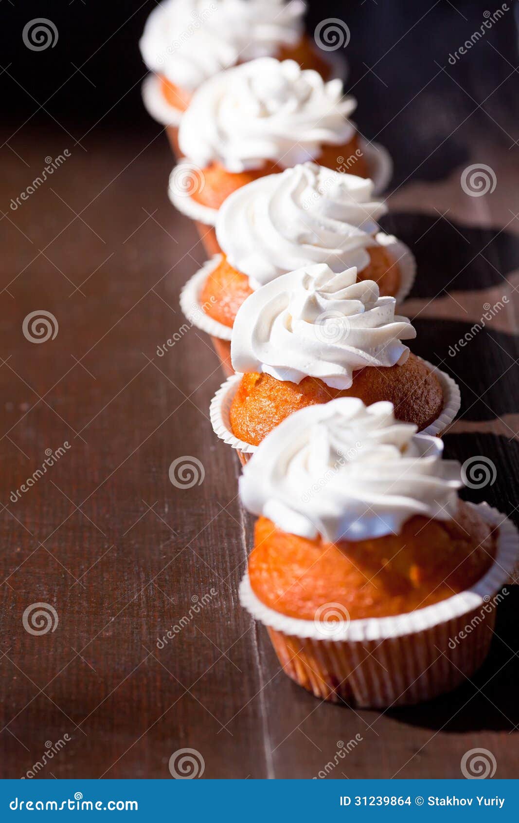 Tasty cupcakes stock photo. Image of decoration, birthday - 31239864