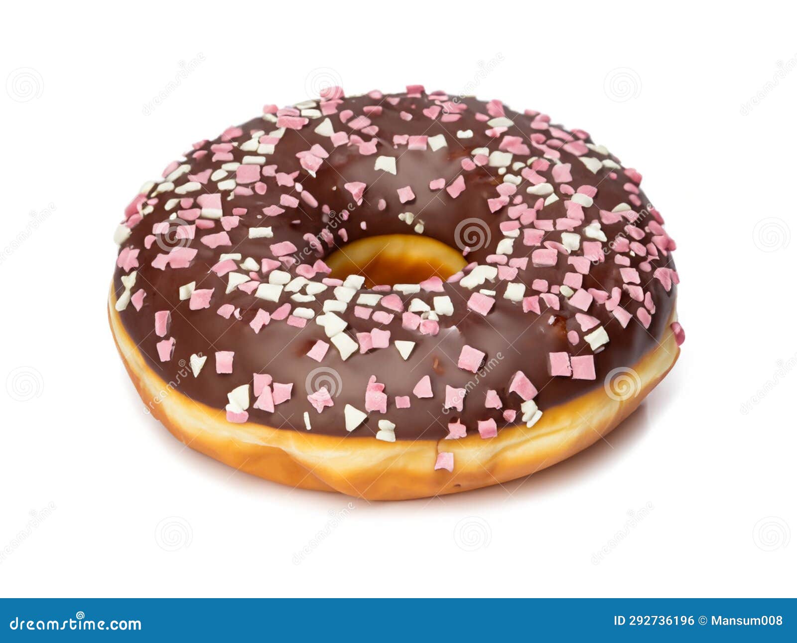 Tasty Donut on White Background Stock Illustration - Illustration of ...
