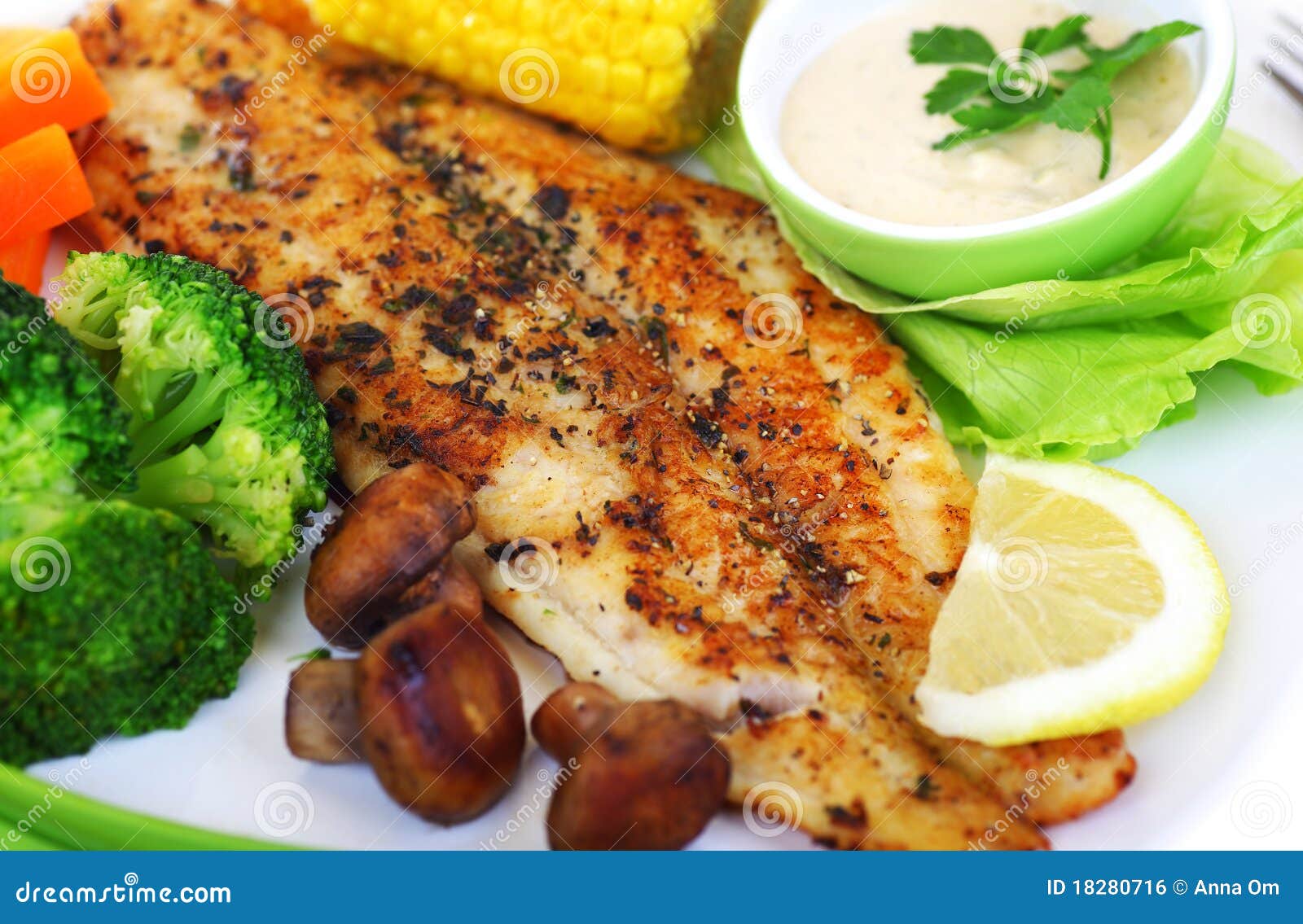 Tasty fish fillet stock photo. Image of closeup, culinary - 18280716