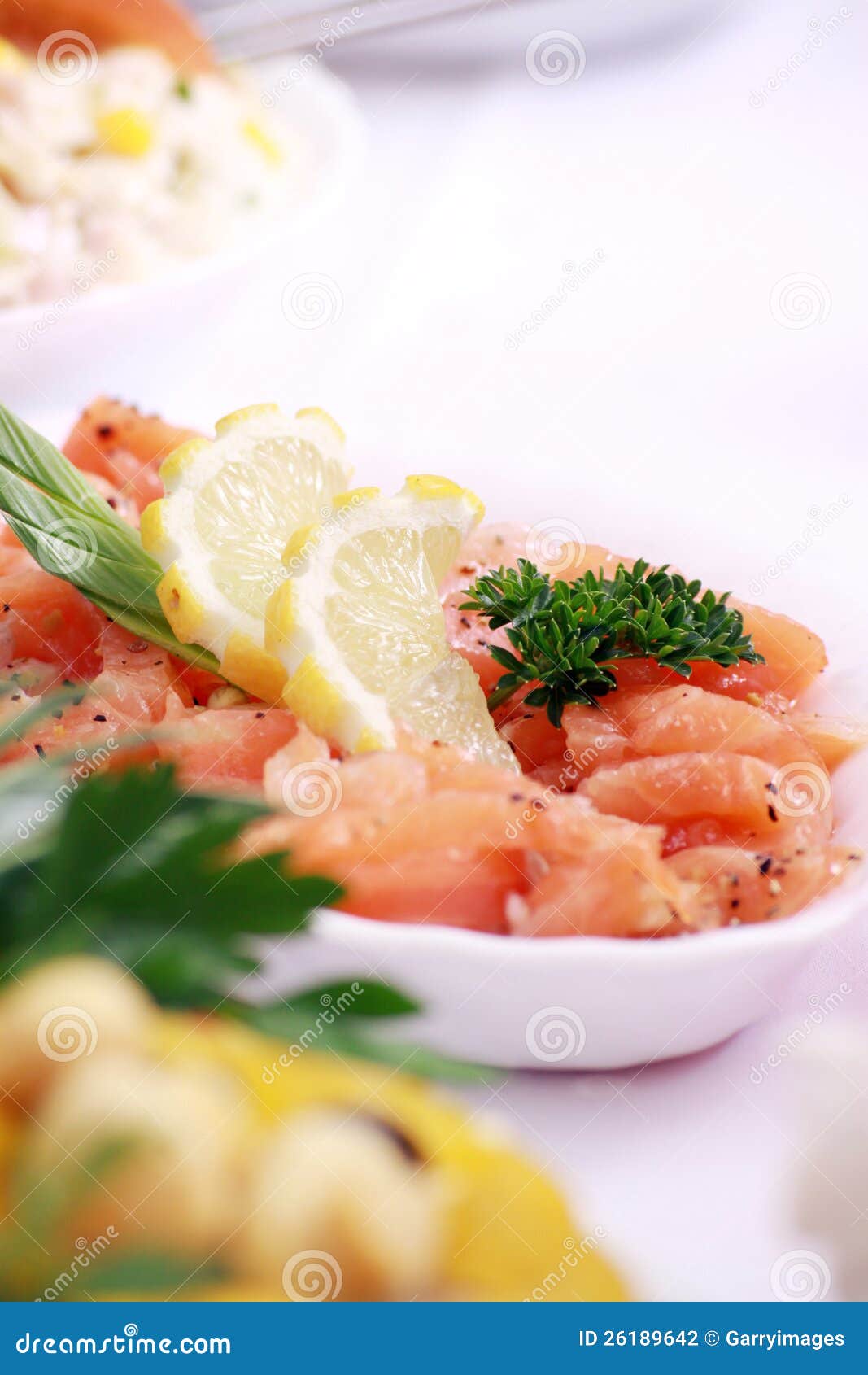Tasty frash fish stock photo. Image of onion, close, lettuce - 26189642