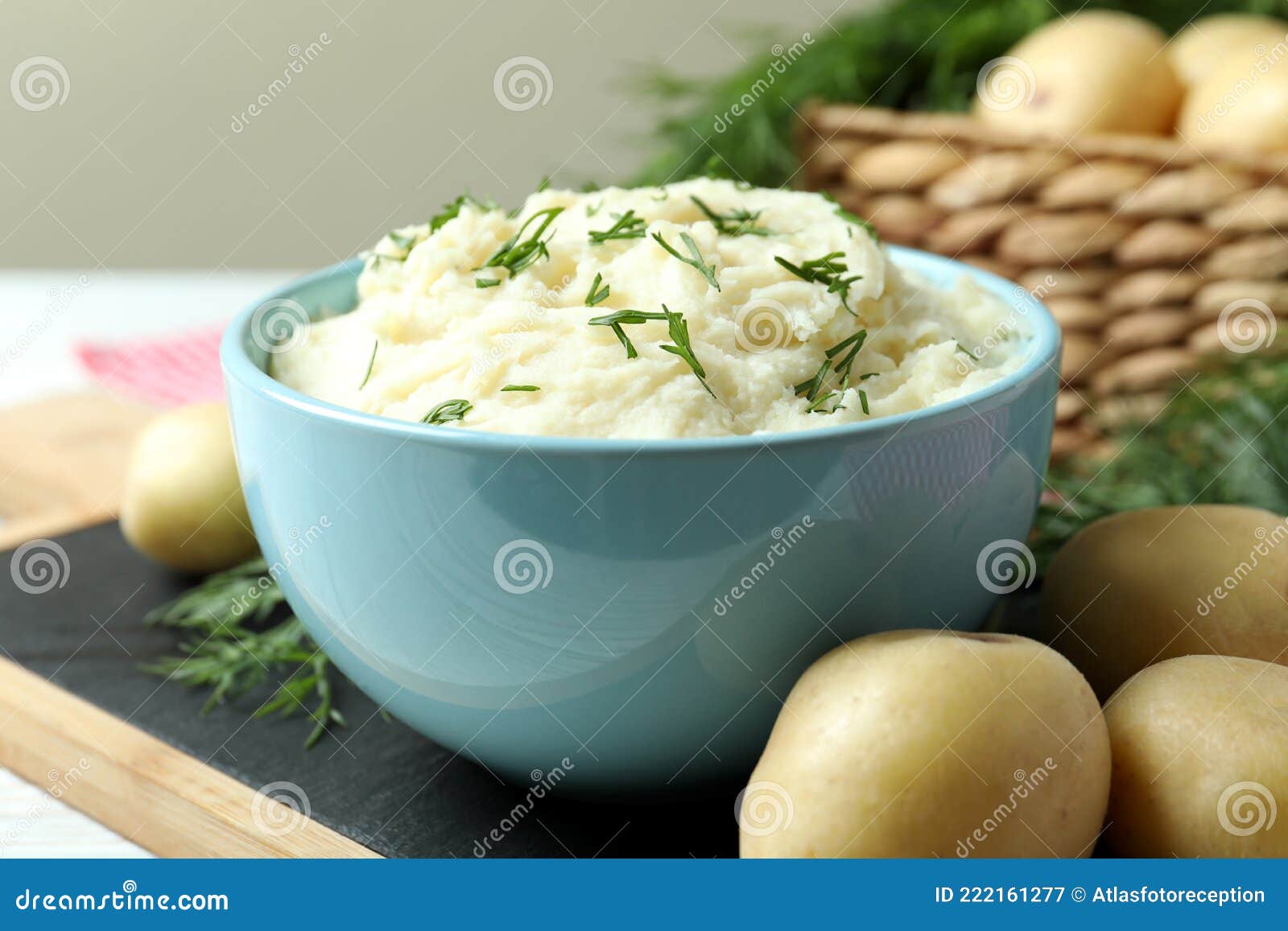 Tasty Fresh Mashed Potatoes Puree, Close Up Stock Image - Image of mask ...