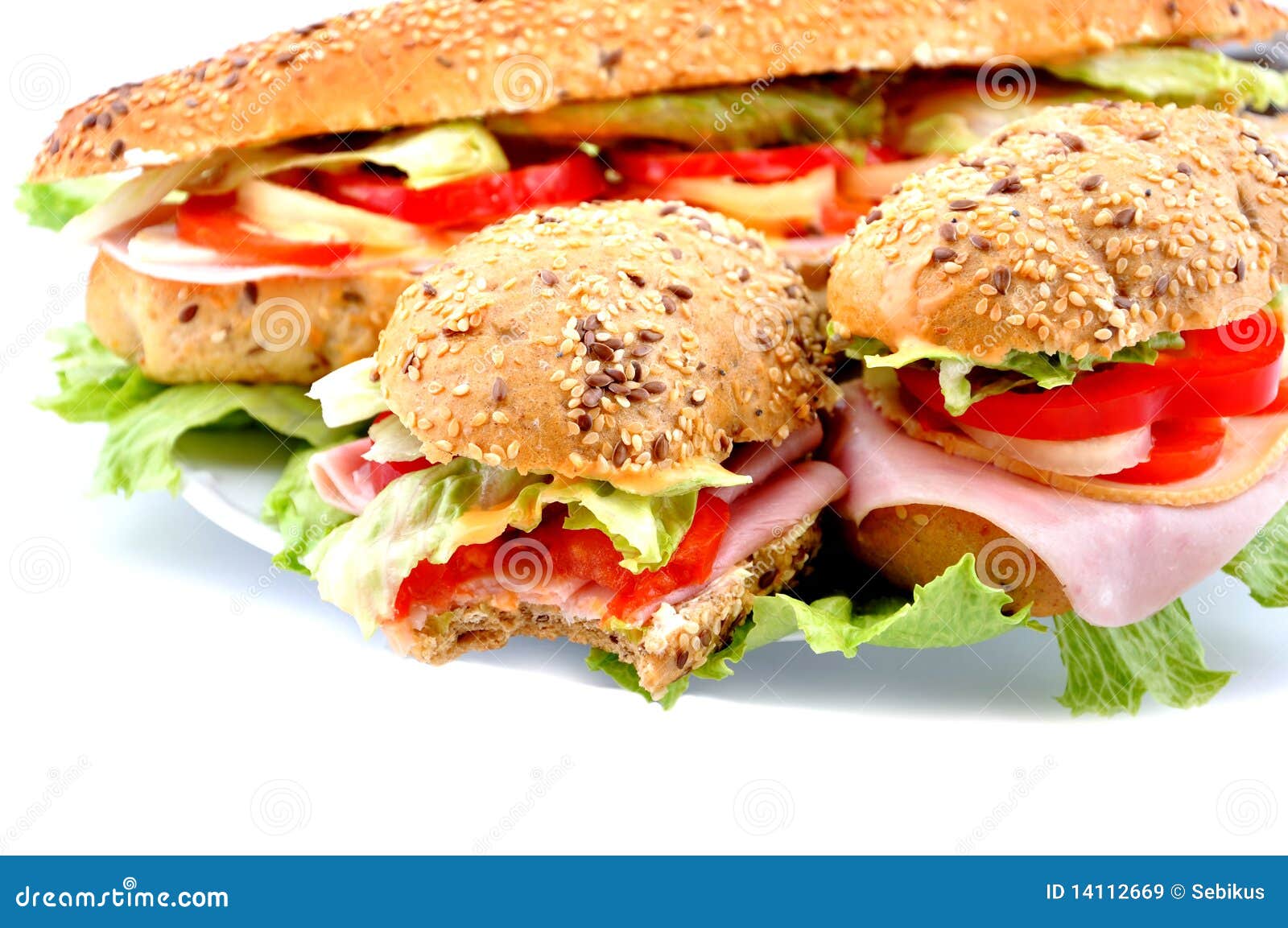 Tasty fresh sandwich stock image. Image of beef, onion - 14112669