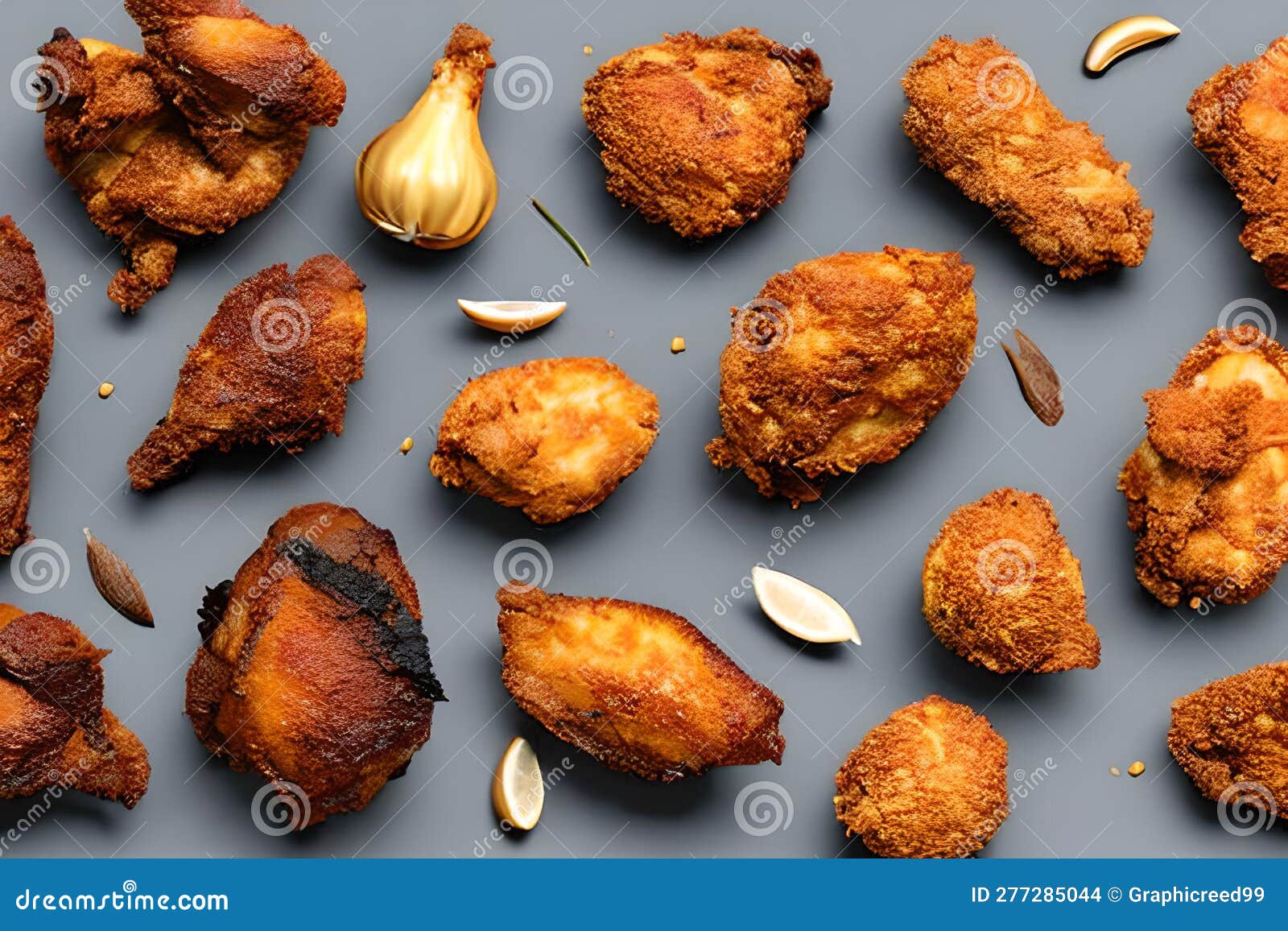 Ai Generative Tasty Fried Chicken Chunks With A Crispy And Flaky ...