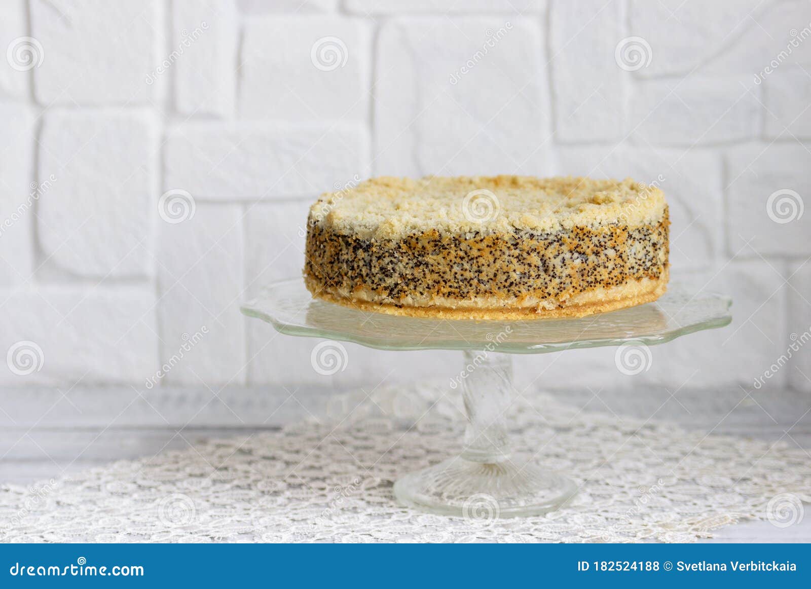 Tasty German Pie with Poppy Seeds Stock Photo - Image of sweet, french ...