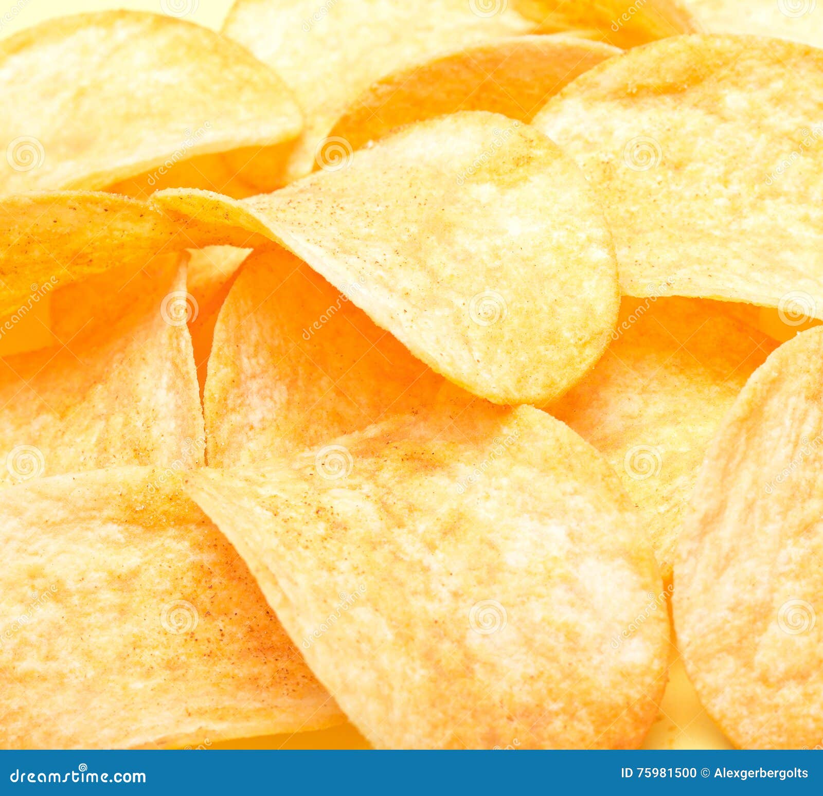 Tasty Gold Potato Chips Background Stock Photo - Image of background ...