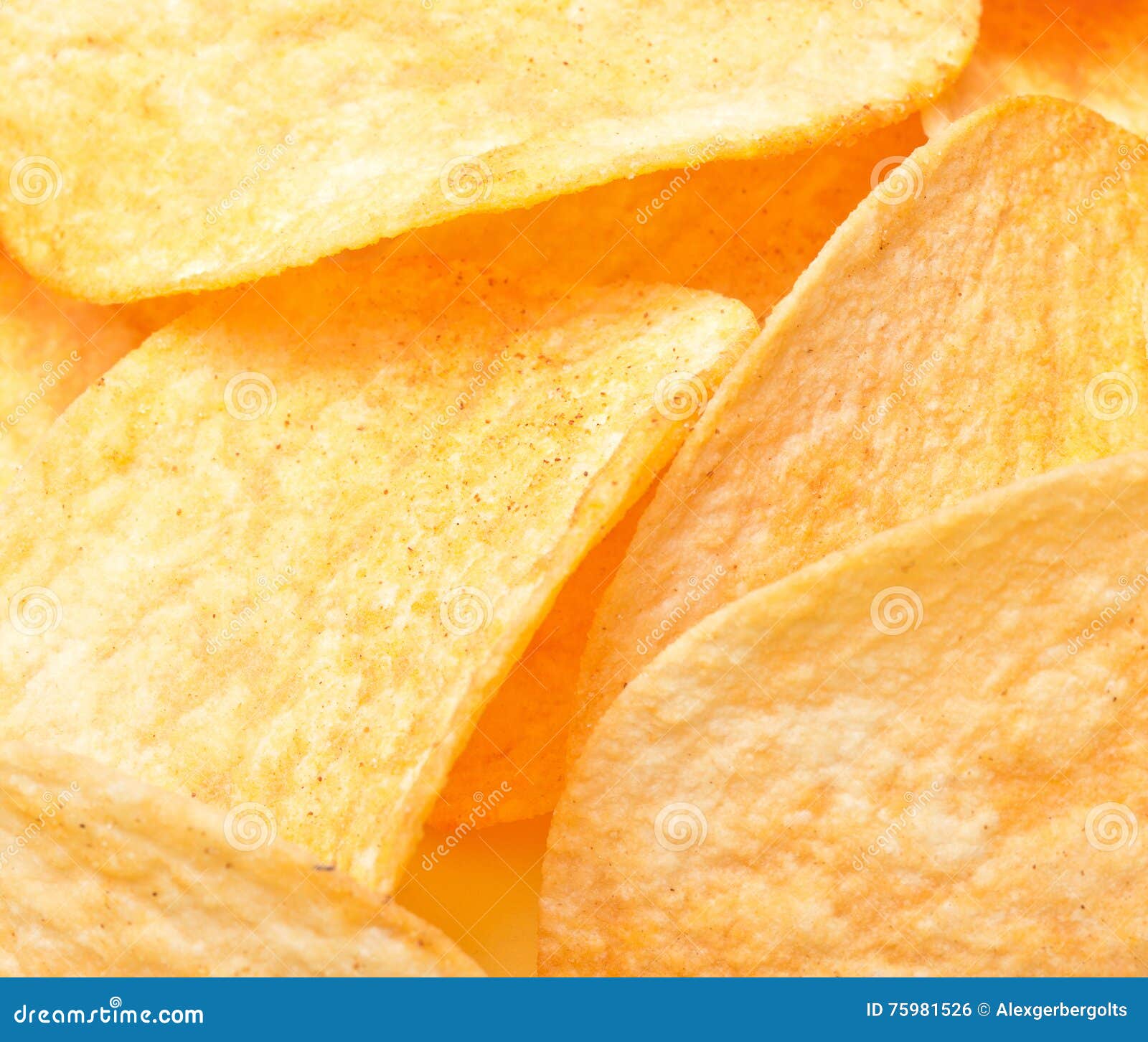 Tasty Gold Potato Chips Background Stock Photo - Image of junk, cooked ...