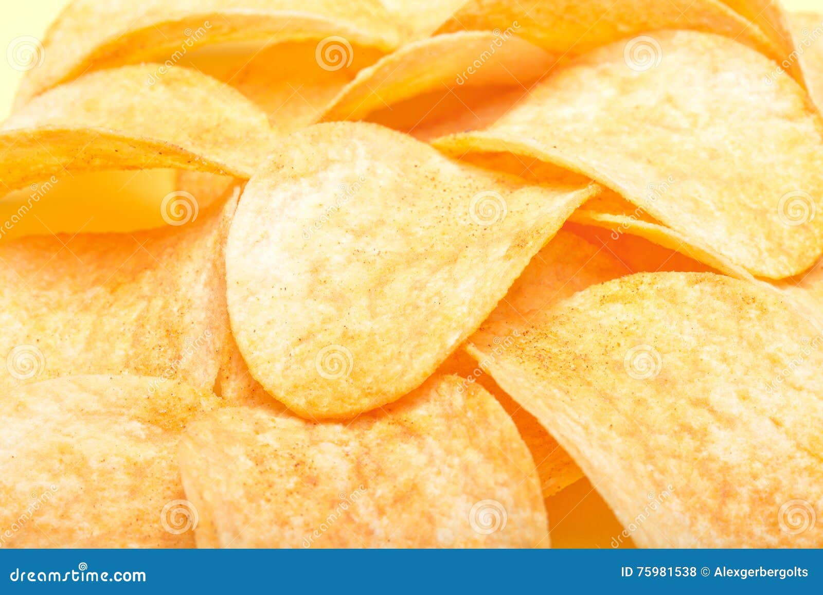 Tasty Gold Potato Chips Background Stock Photo - Image of cooked, salty ...