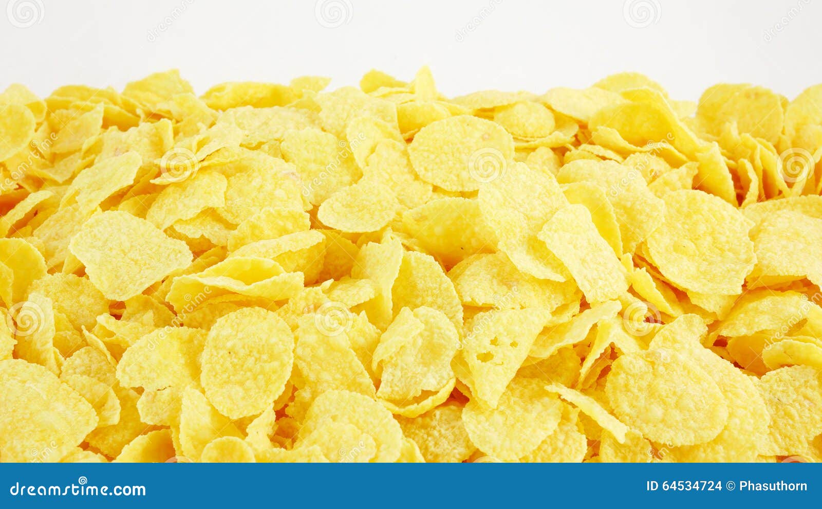 The Tasty Golden Corn Flakes Stock Photo - Image of taste, snack: 64534724