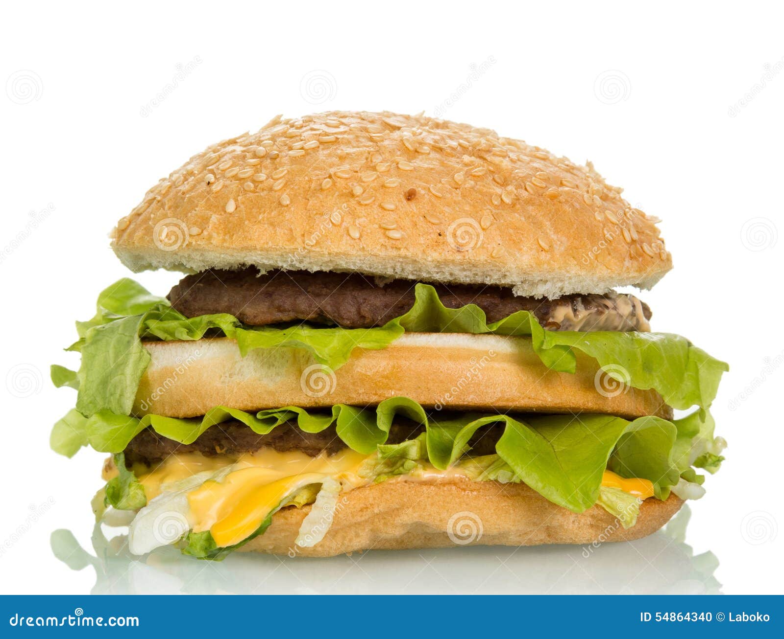 Tasty hamburger sandwich stock photo. Image of background - 54864340