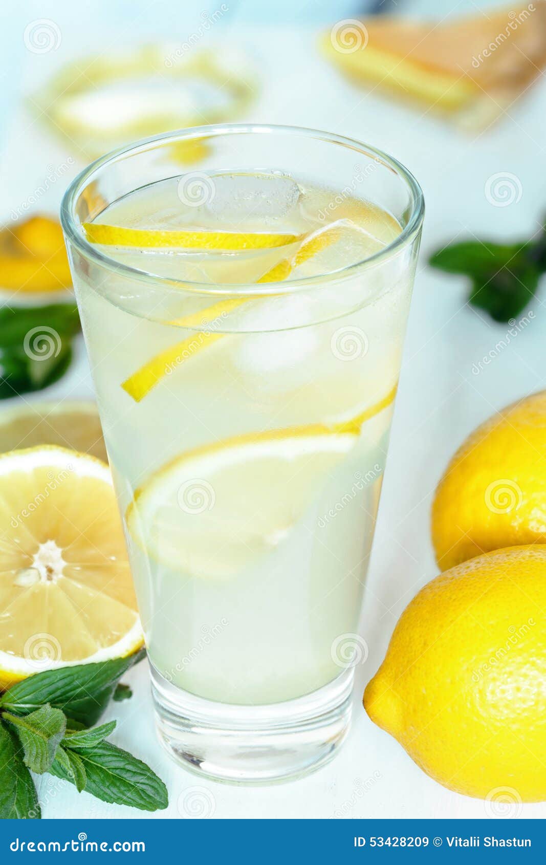 Tasty Homemade Lemonade Summer Refreshment Stock Image - Image of ...