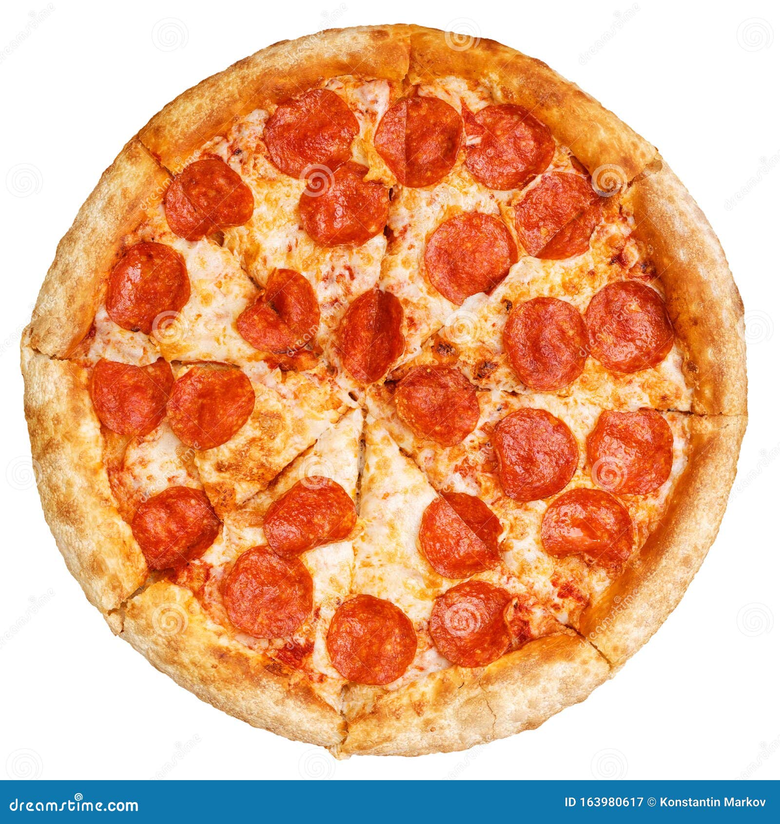 Tasty Italian Classic Original Pepperoni Pizza. Top View. Stock Image ... Tasty Italian Classic Original Pepperoni Pizza. Top View. Stock Image ...