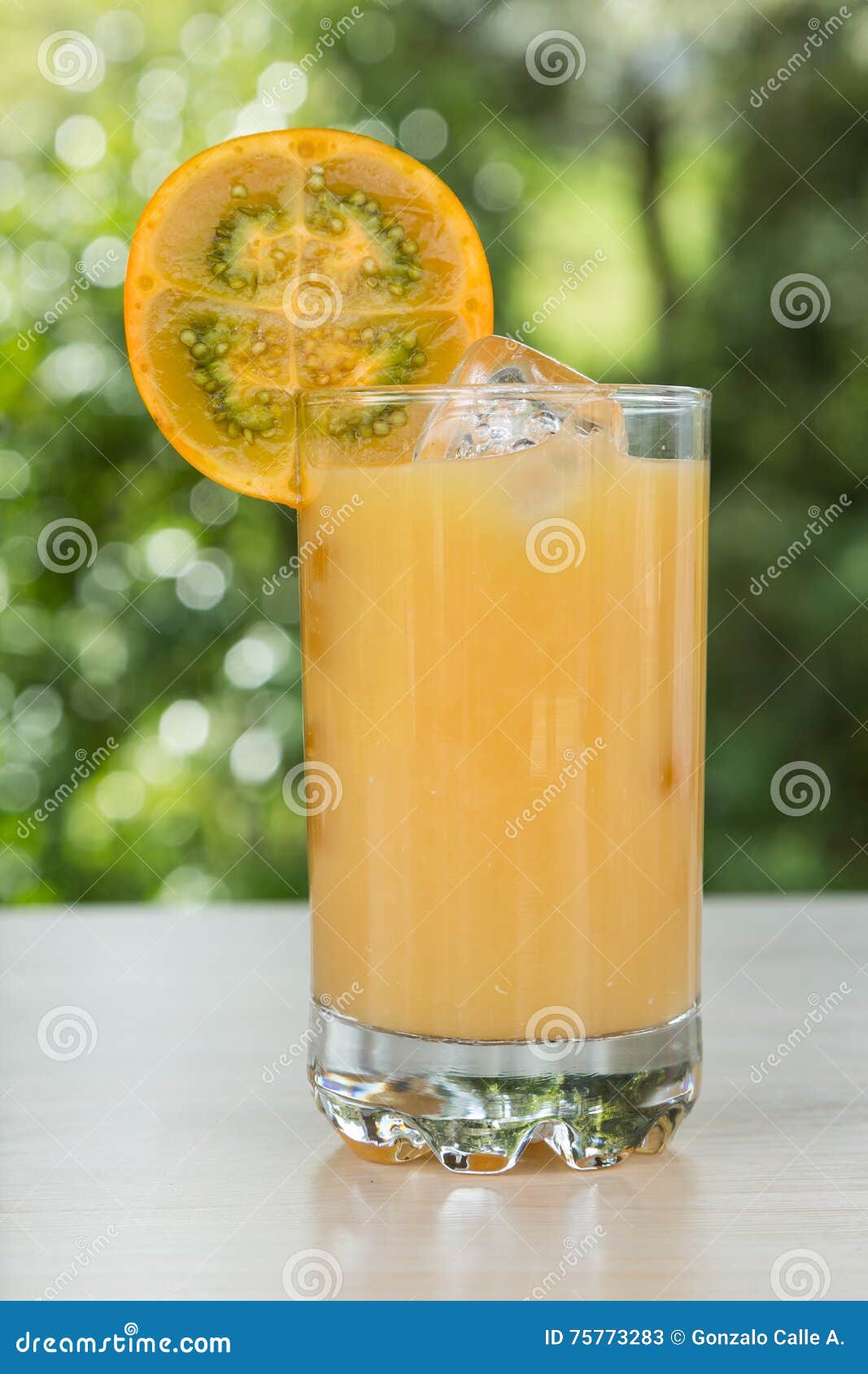 Tasty juice lulo stock image. Image of delicious, prepared - 75773283