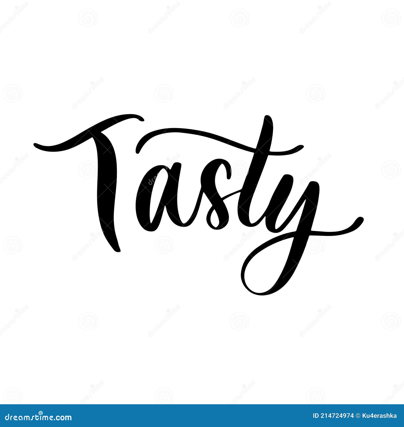 Tasty - Lettering Logo Template Design. Vector Illustration Stock ...