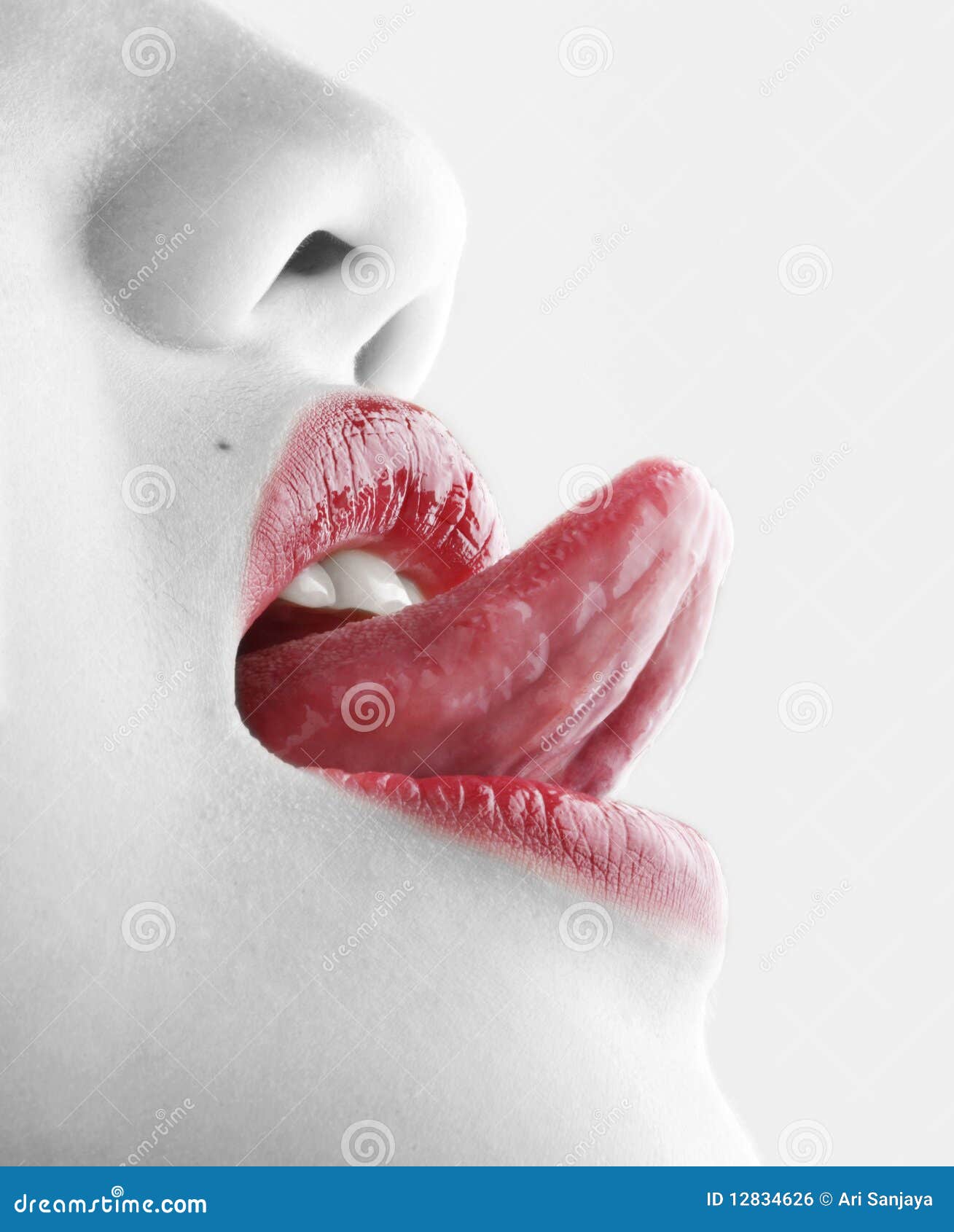 Tasty lips stock photo. Image of female, expression, love - 12834626