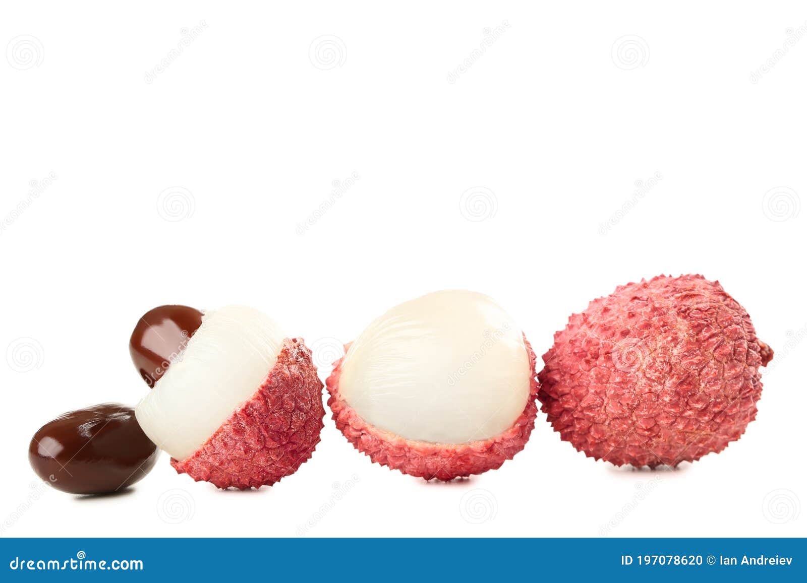 Tasty lychee stock photo. Image of chopped, food, isolated - 197078620