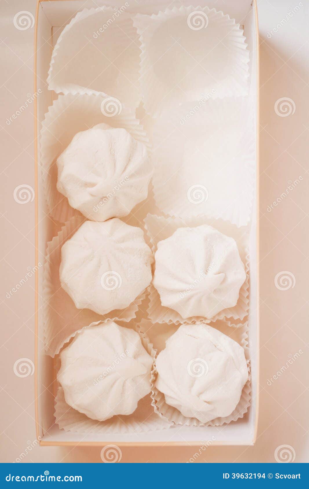 Tasty Marshmallows in a Box Stock Photo - Image of calories ...