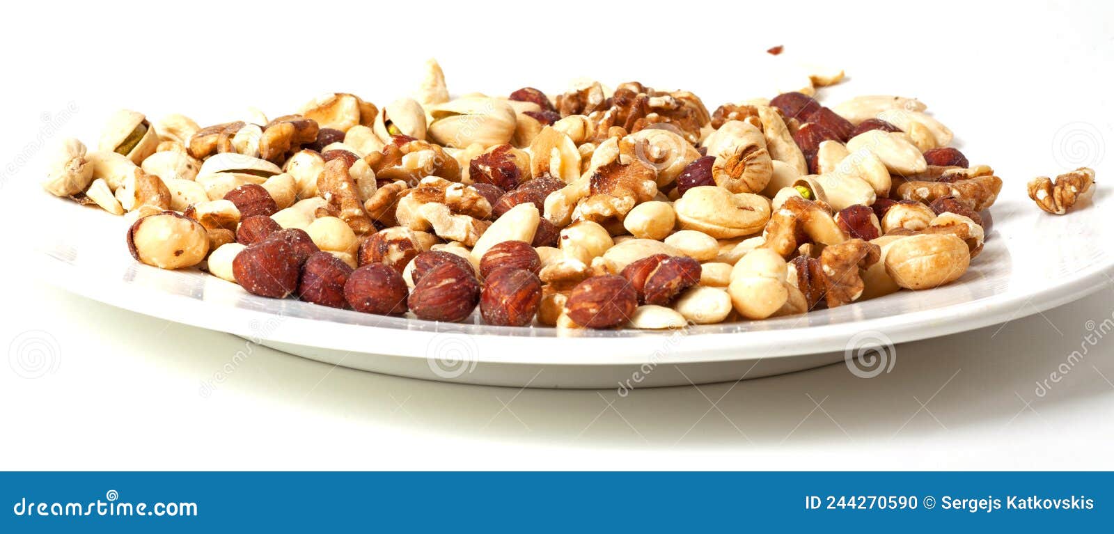 Tasty Nats Isolated on White Stock Photo - Image of ingredient, organic ...