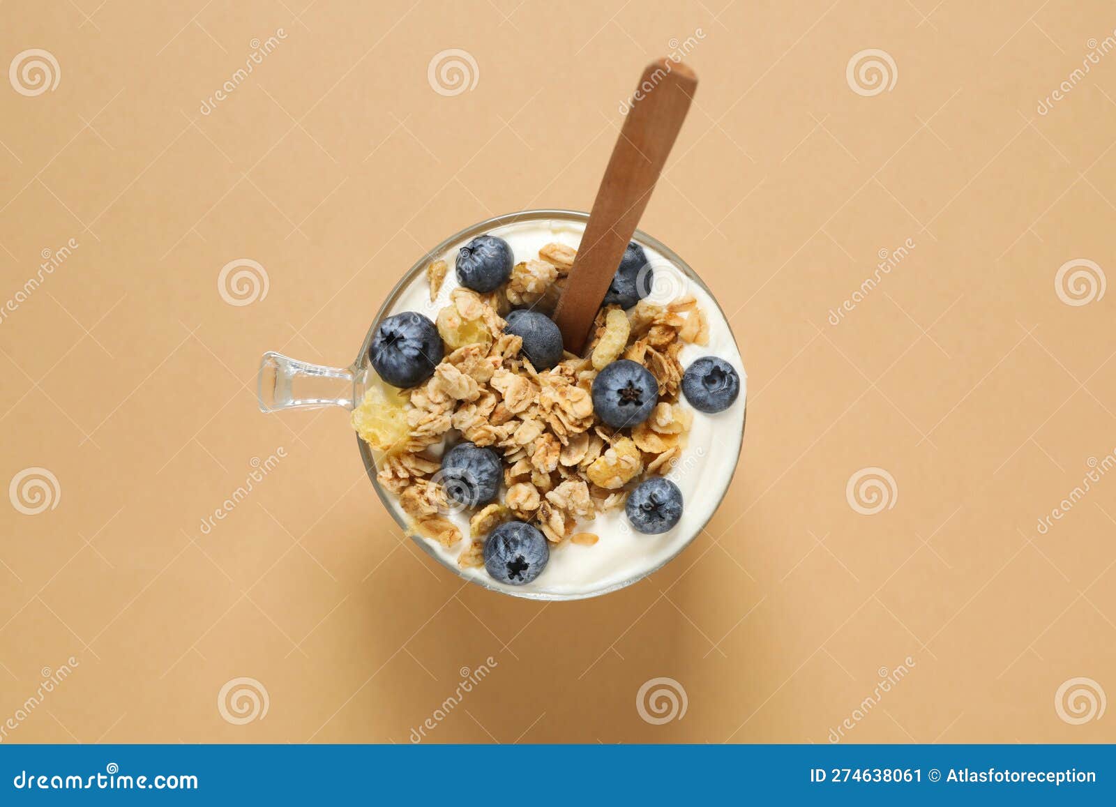 Tasty and Nutritious Breakfast Concept - Muesli with Yogurt Stock Image ...