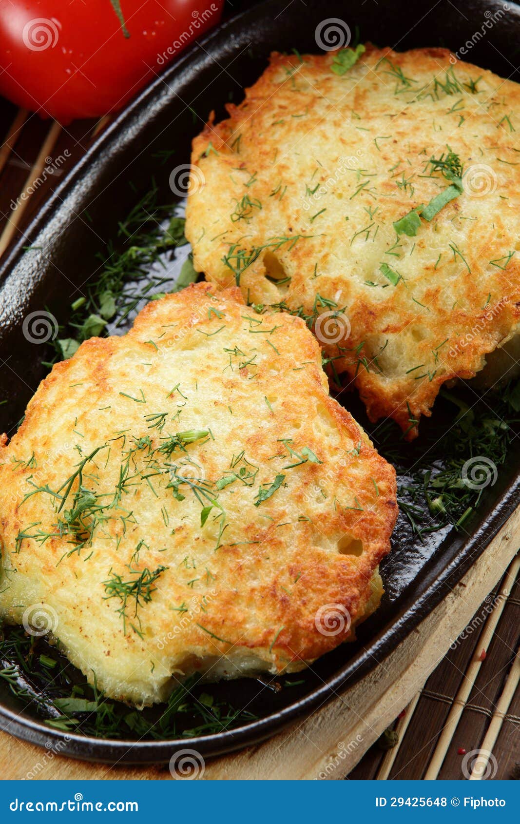 Tasty Pancakes with Garnish Stock Photo - Image of gourmet, cuisine ...