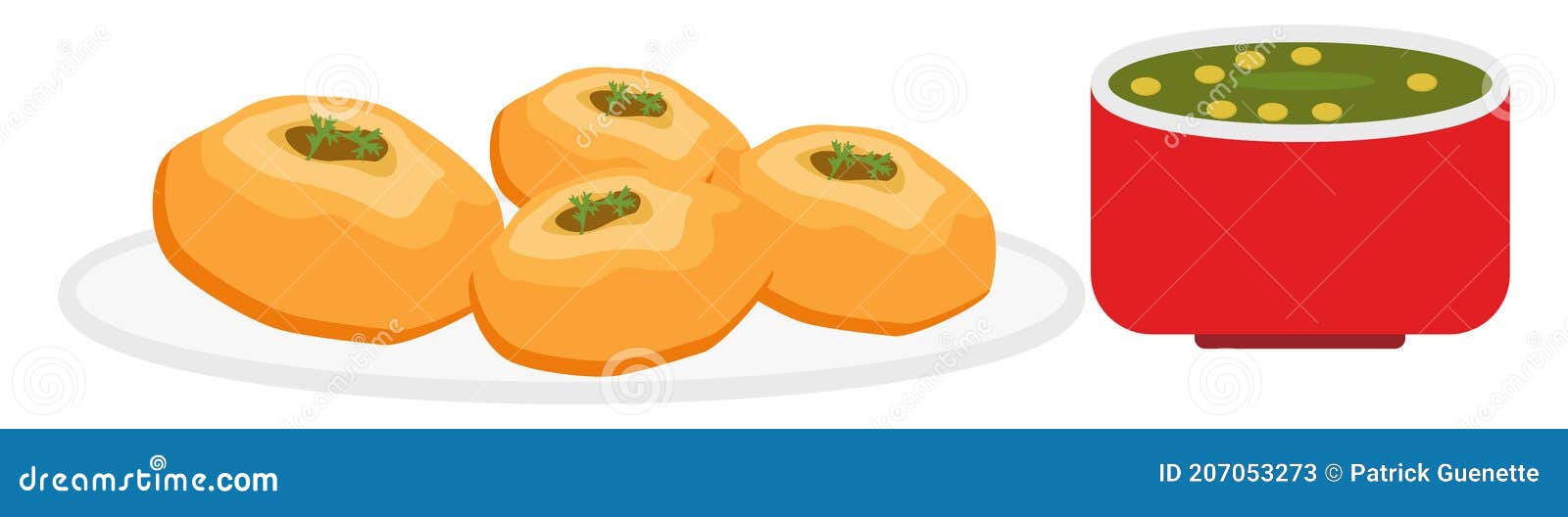 Pani Puri Logo Vector Illustration - Business Logo | CartoonDealer.com ...
