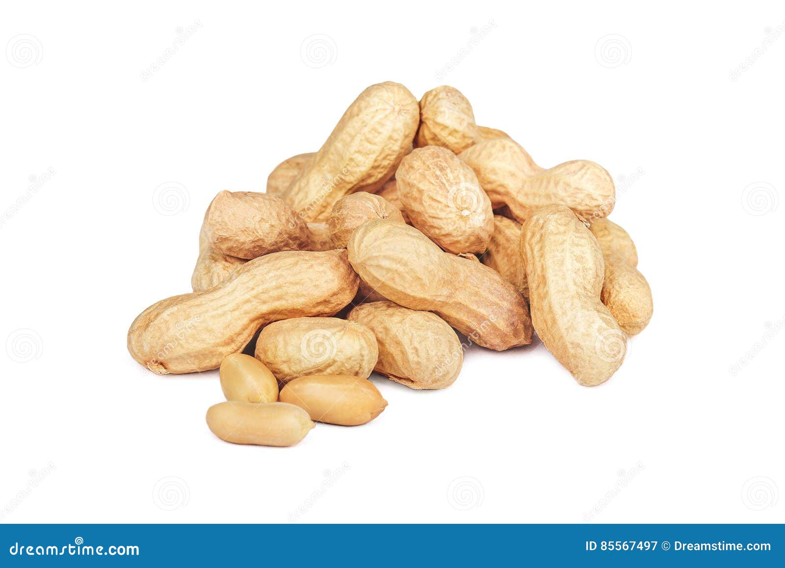 Tasty Peanuts, Isolated on White Background Stock Image - Image of ...