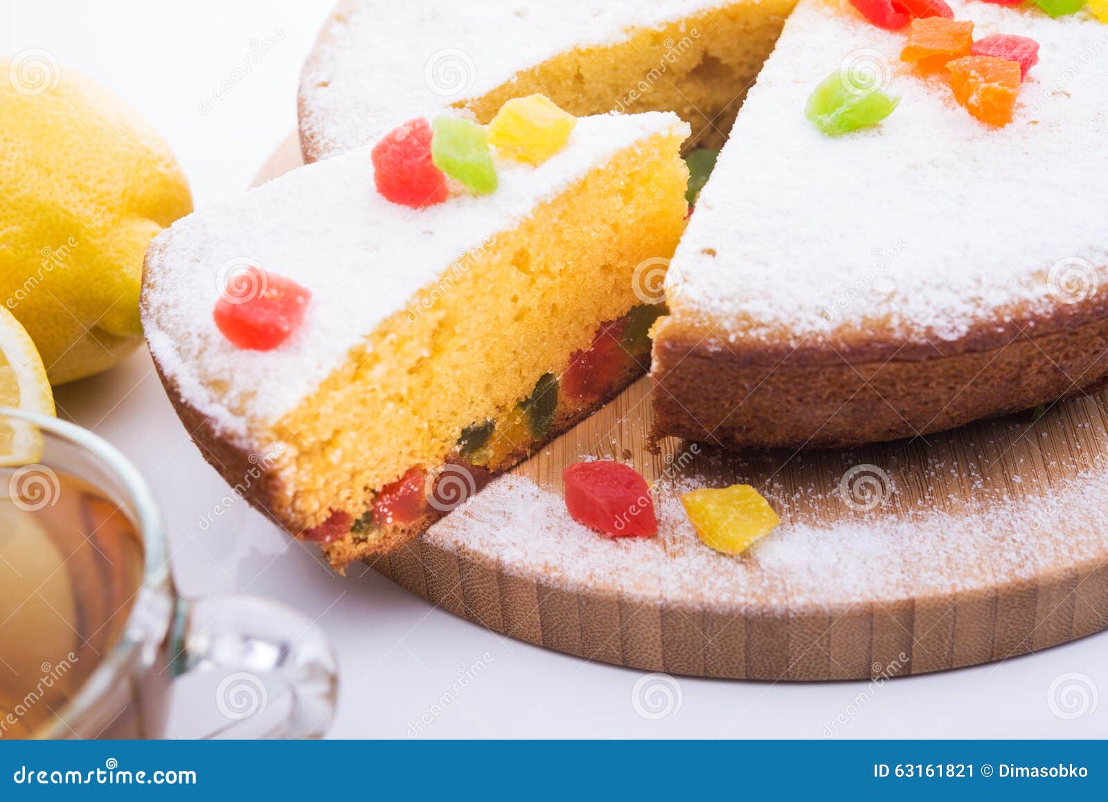 Tasty pie with jujube stock image. Image of lemon, sweet - 63161821