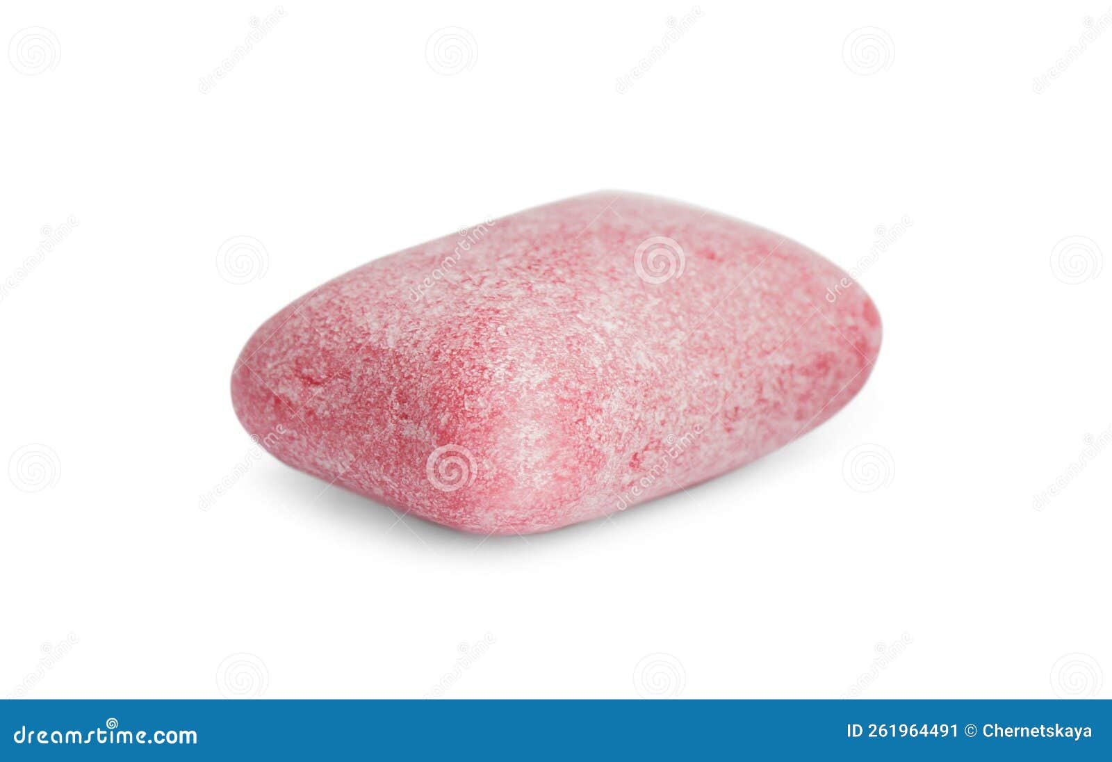 Tasty Pink Chewing Gum Isolated on White Stock Image - Image of gummy ...