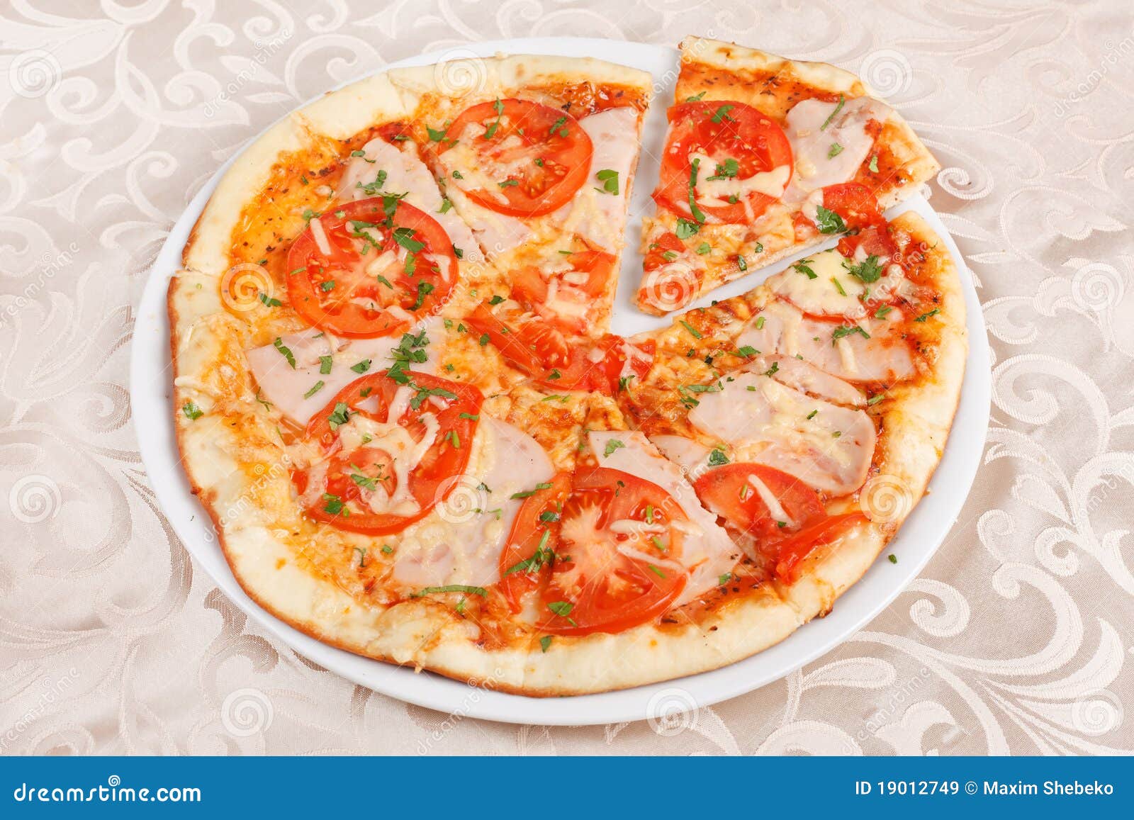 Tasty pizza stock image. Image of gourmet, pepperoni - 19012749