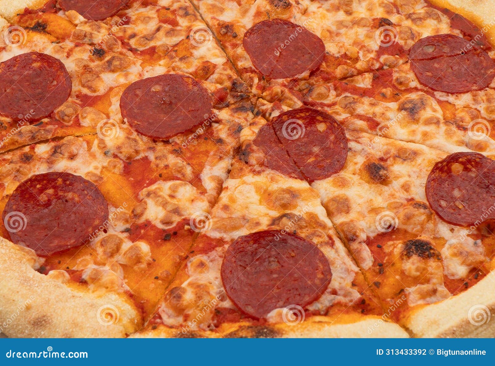 Tasty Pizza Texture Background. Sliced Pizza Overhead View Stock Photo ...