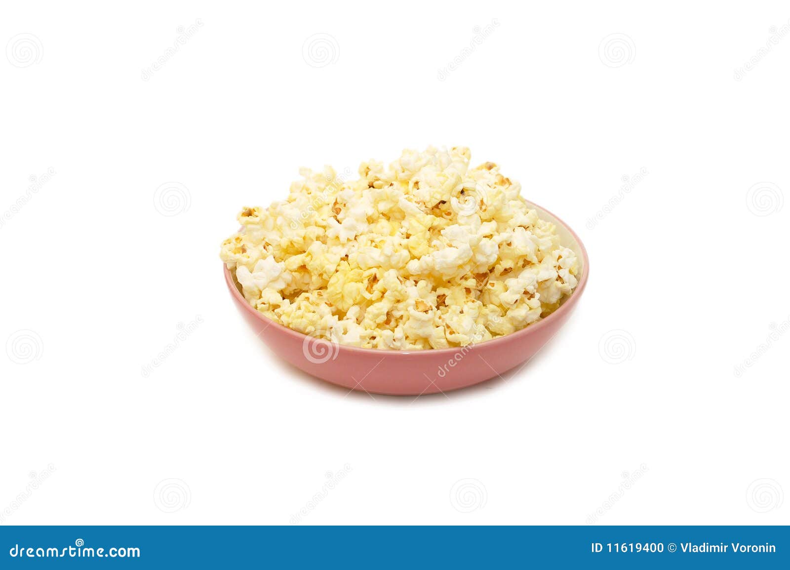 Tasty popcorn in a plate stock photo. Image of corn, heat - 11619400